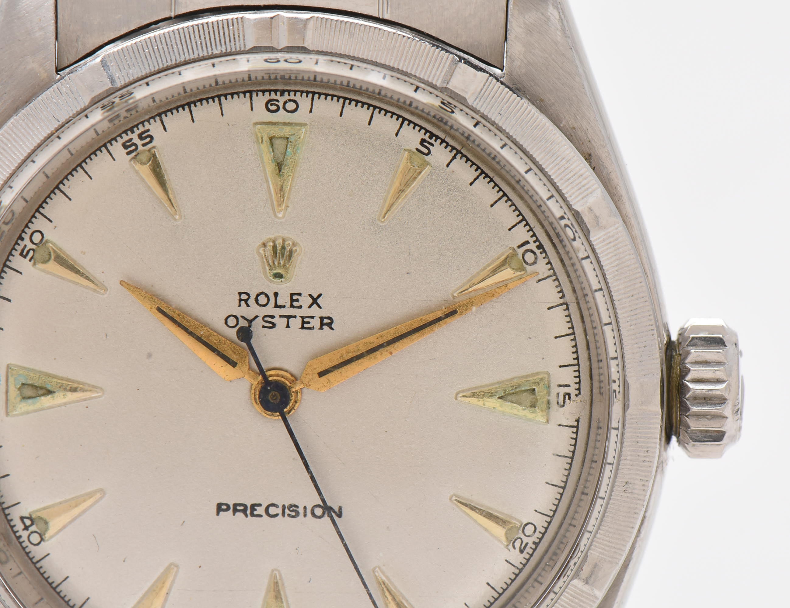 1950s Rolex Oyster Precision 6223 Stainless Steel Wristwatch | EBTH