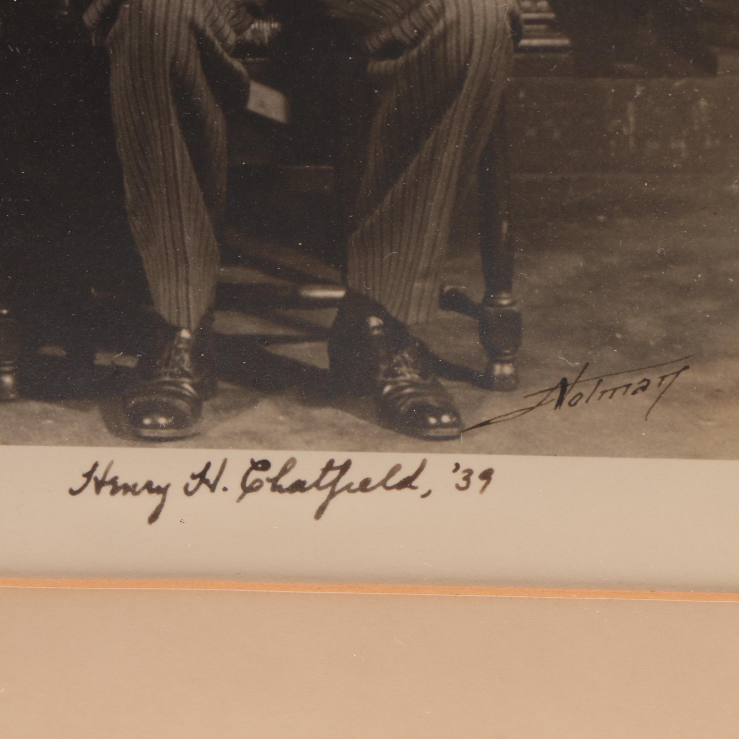 1939 Harvard University "Porcellian Club" Signed by Pictured Members | EBTH