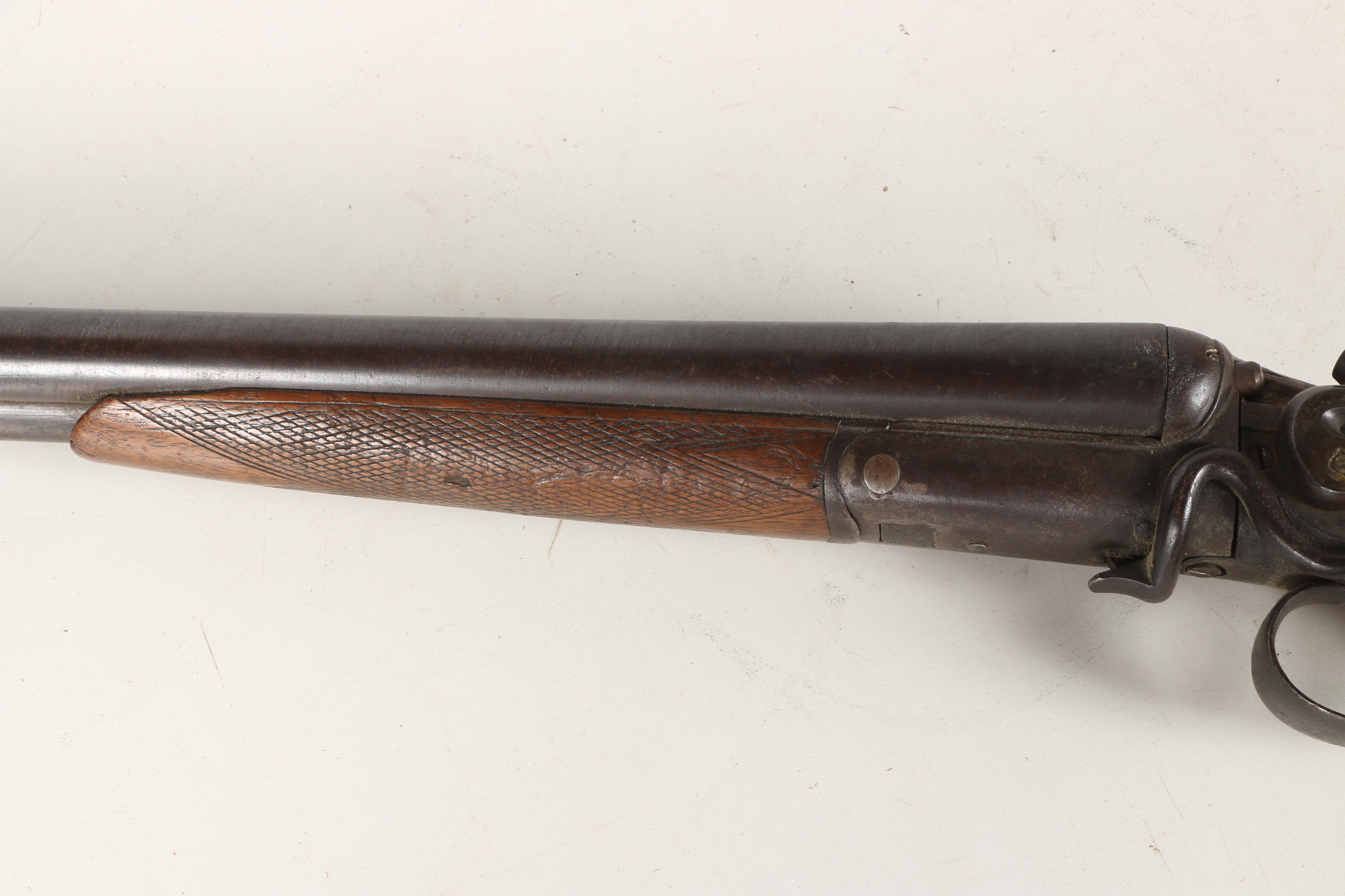 W. Richards Double Barrel Side Lever Breechloader Hunting Shotgun | EBTH