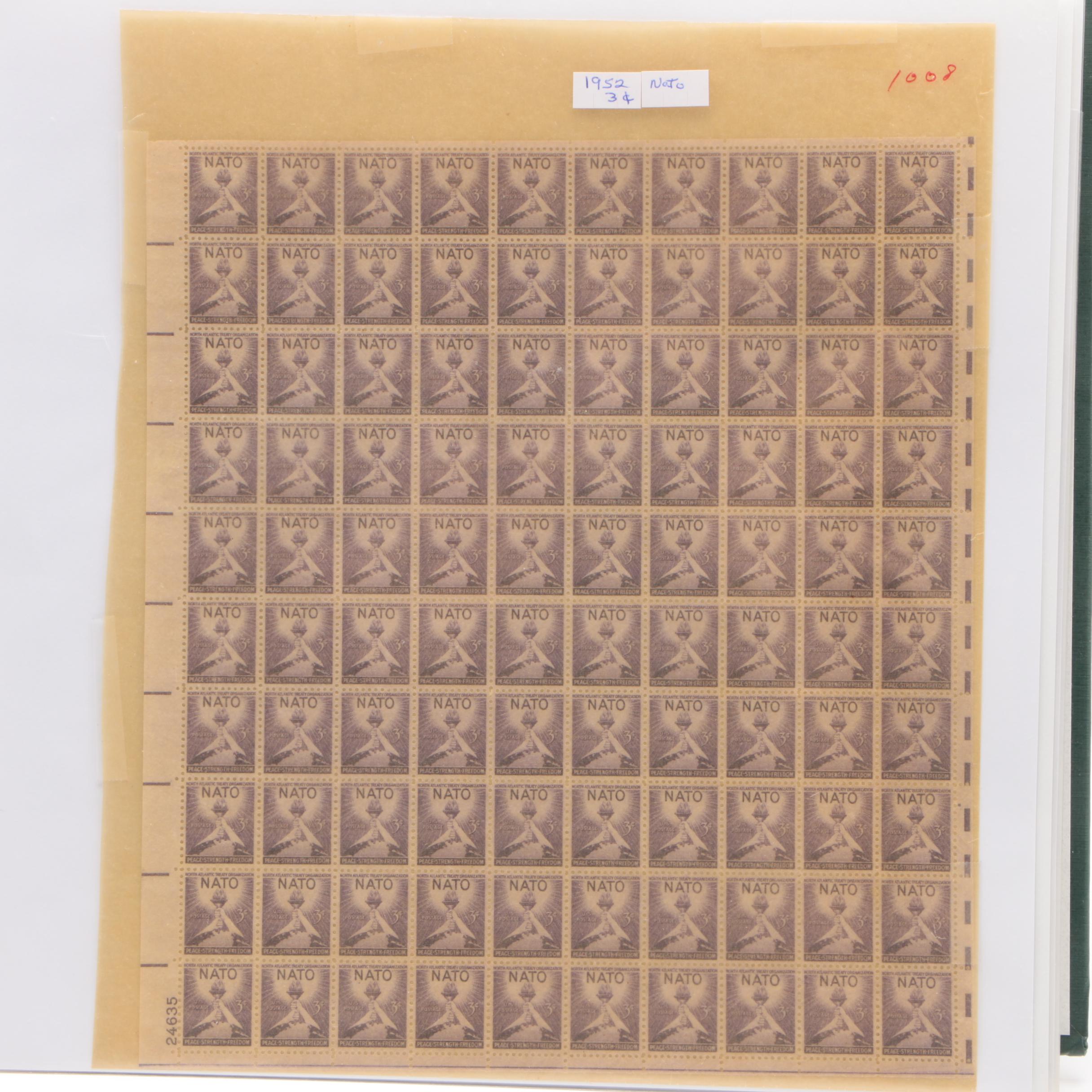 Vintage United States Full Sheet Stamp Album | EBTH