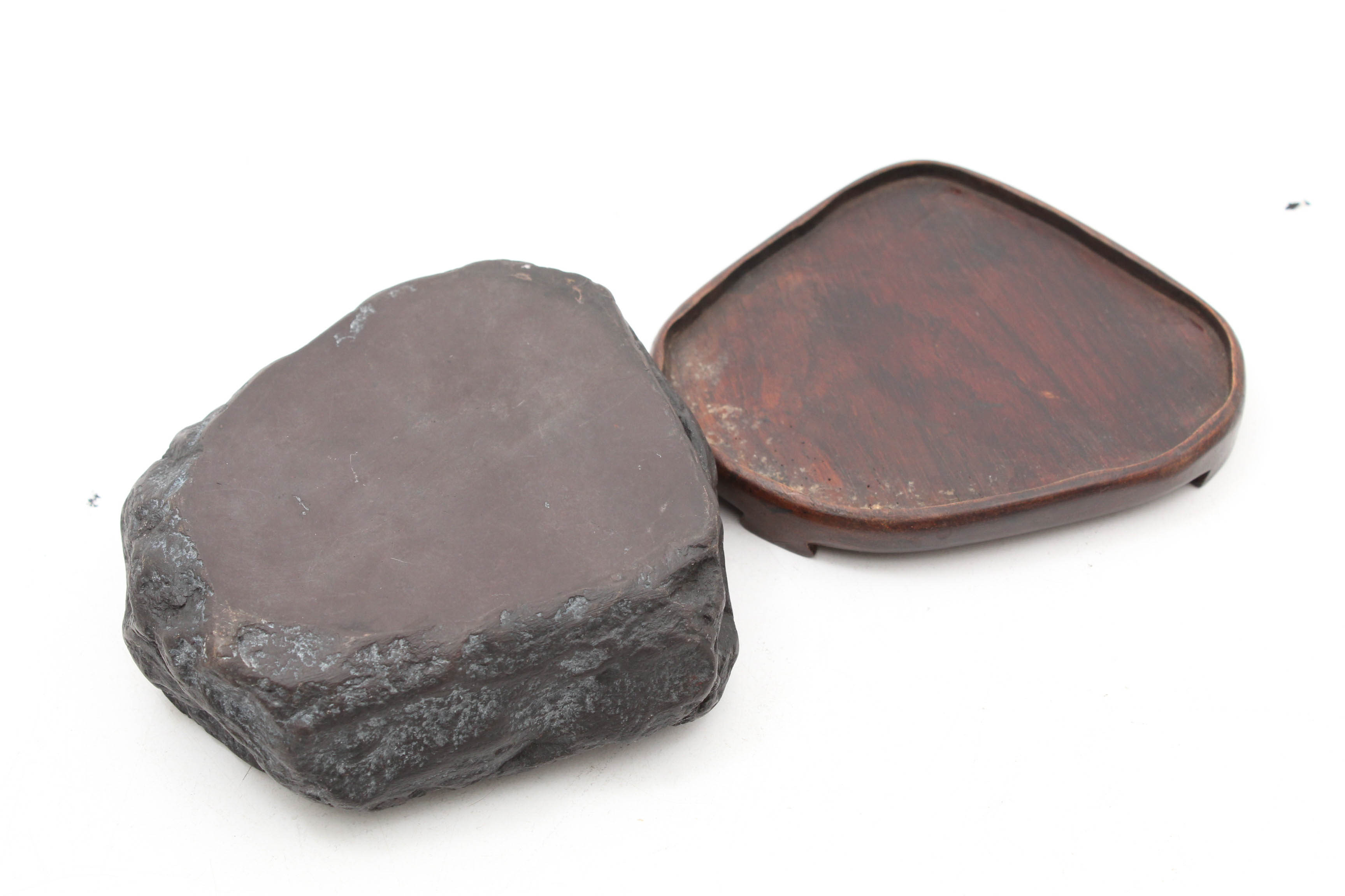 Antique Chinese Ink Stone and Brass Ink Box | EBTH