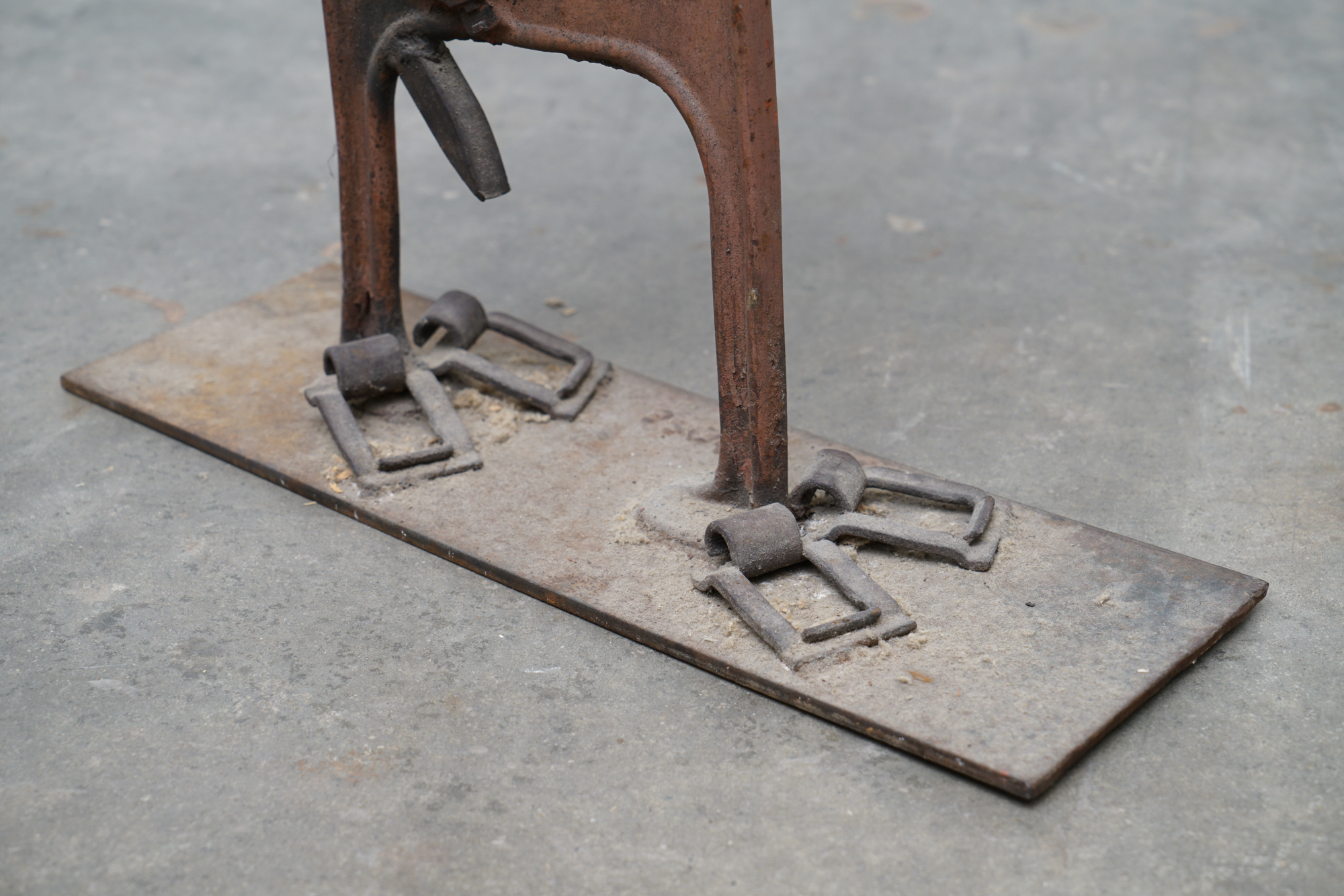 Bill Heise Welded Metal Cow Sculpture | EBTH