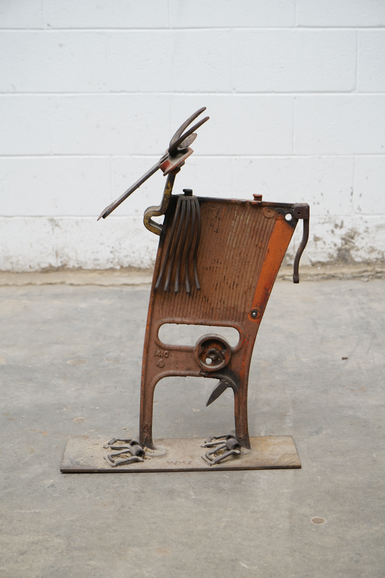 Bill Heise Welded Metal Cow Sculpture | EBTH