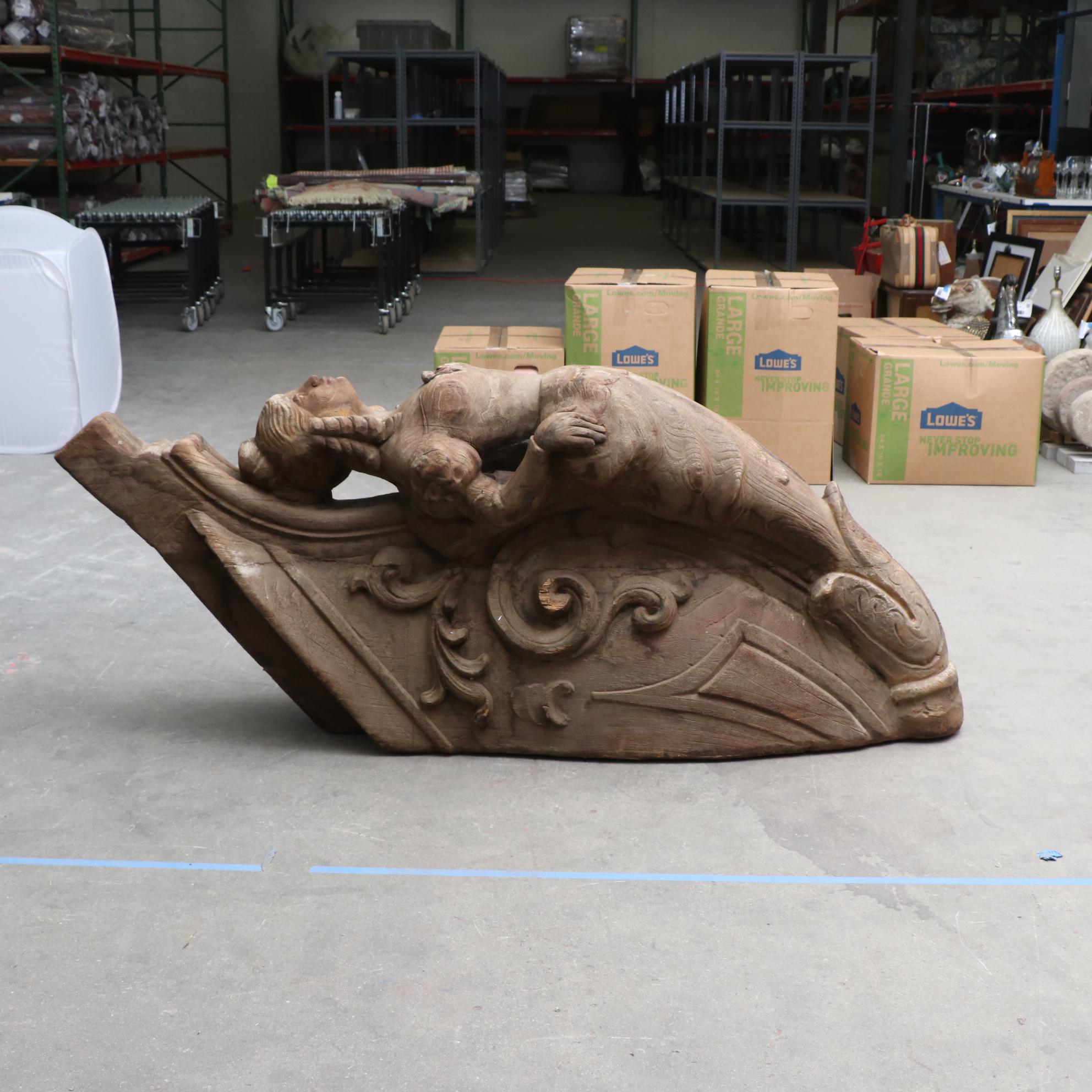 Carved Wooden Ship's Figurehead | EBTH