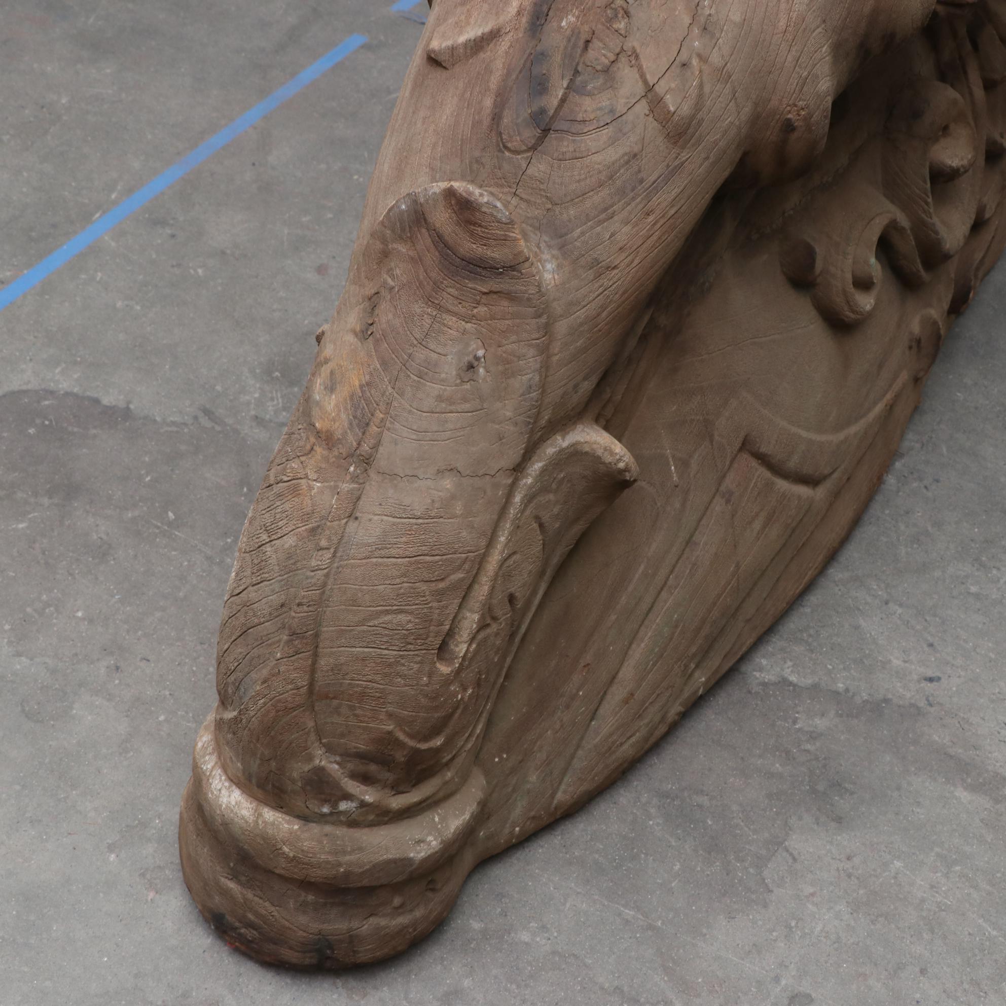 Carved Wooden Ship's Figurehead | EBTH