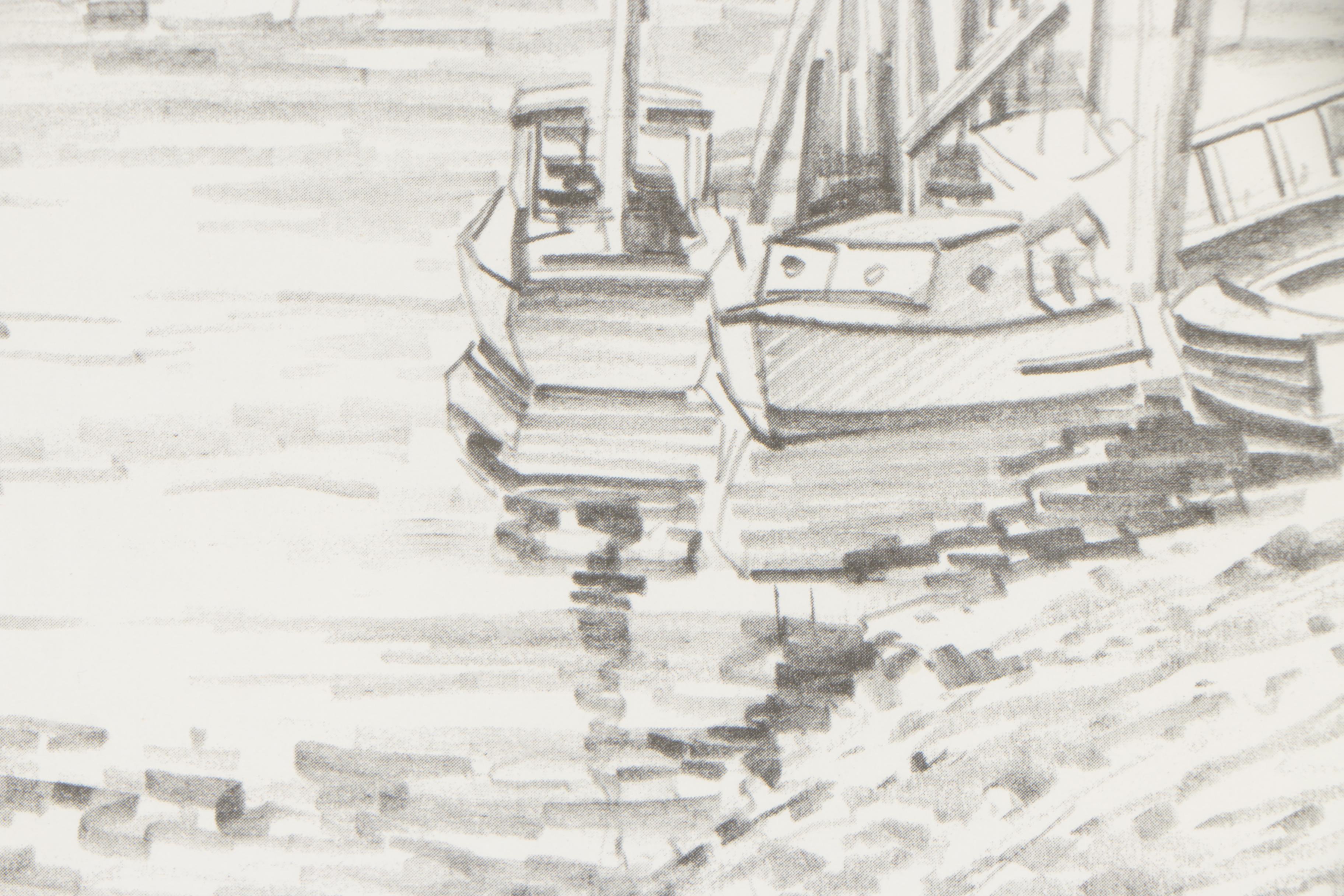 James Francis Murray Offset Lithograph "Perkins Cove Bridge" | EBTH