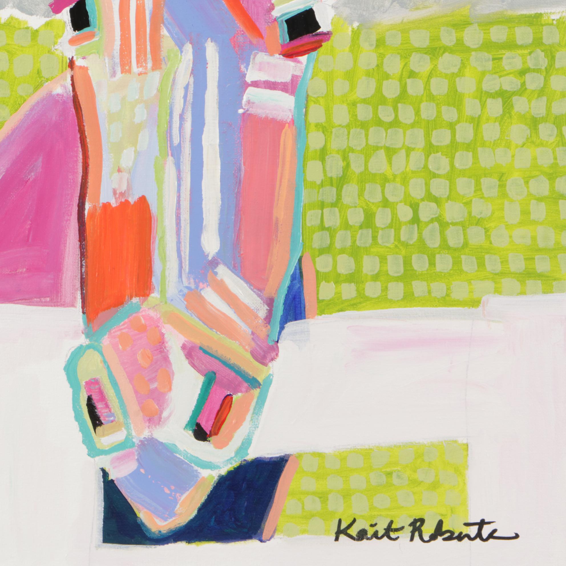 Kait Roberts Contemporary Acrylic Painting "Darlin'" | EBTH