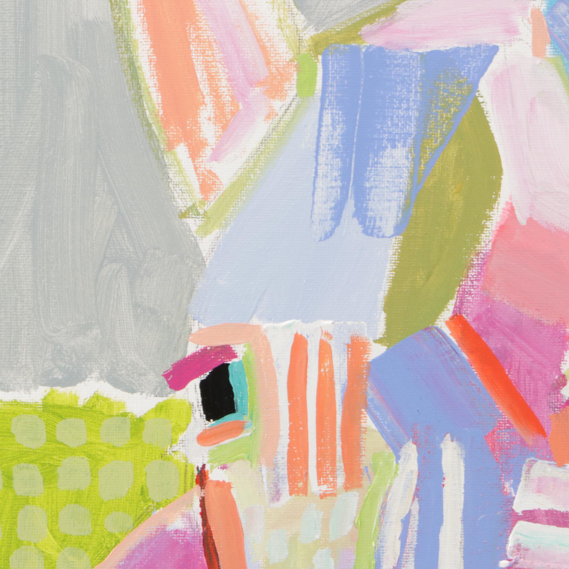 Kait Roberts Contemporary Acrylic Painting "Darlin'" | EBTH