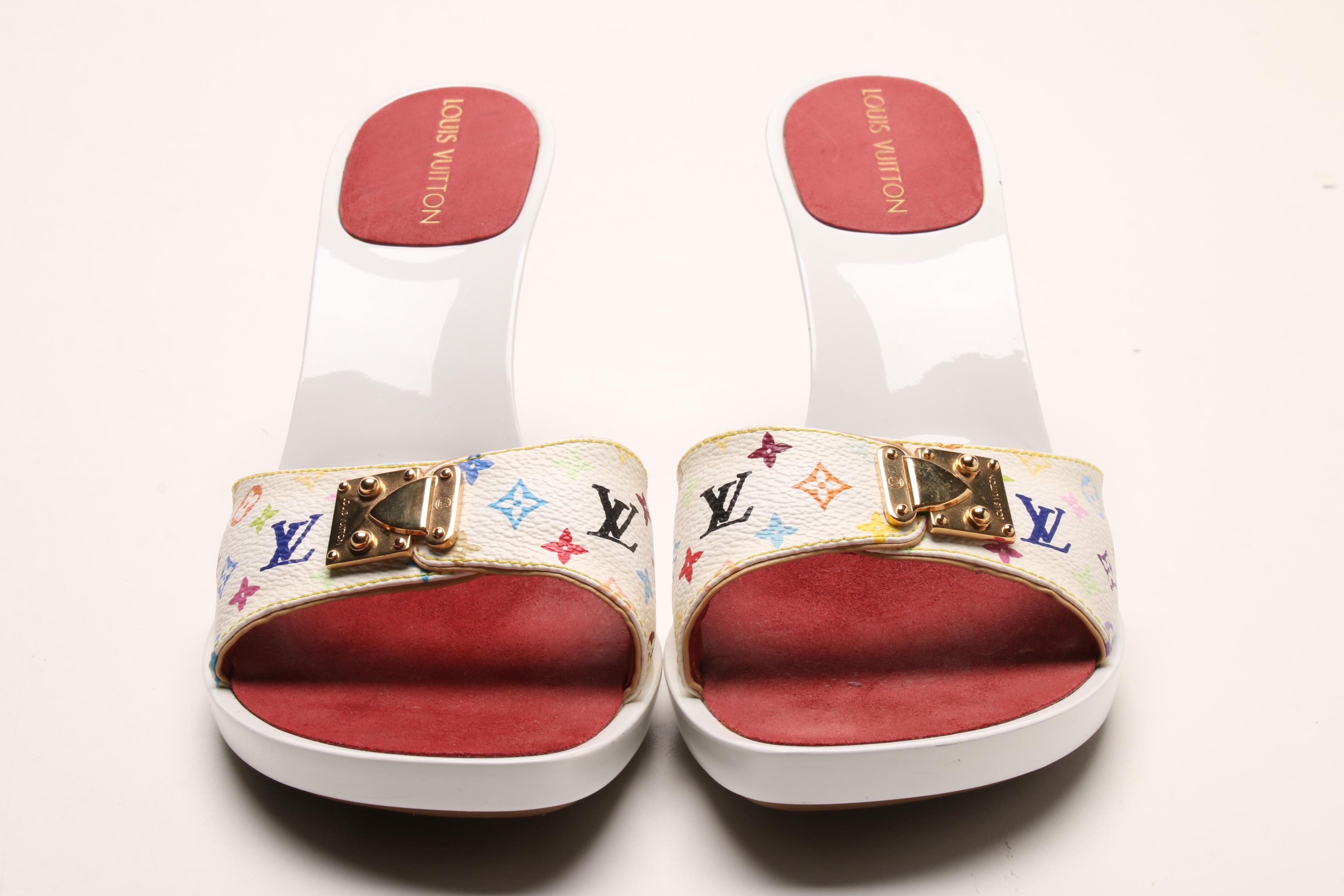 Louis Vuitton Multicolore Monogram Slide Sandals | EBTH