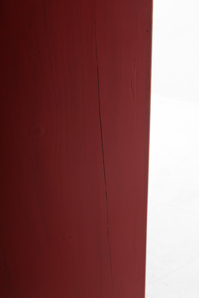 Contemporary Painted Wood Curved Front Corner Cabinet | EBTH