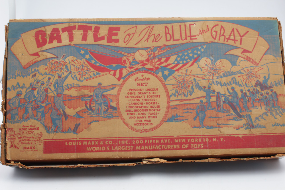 Marx 1962 "The Battle of the Blue and Gray" Playset | EBTH