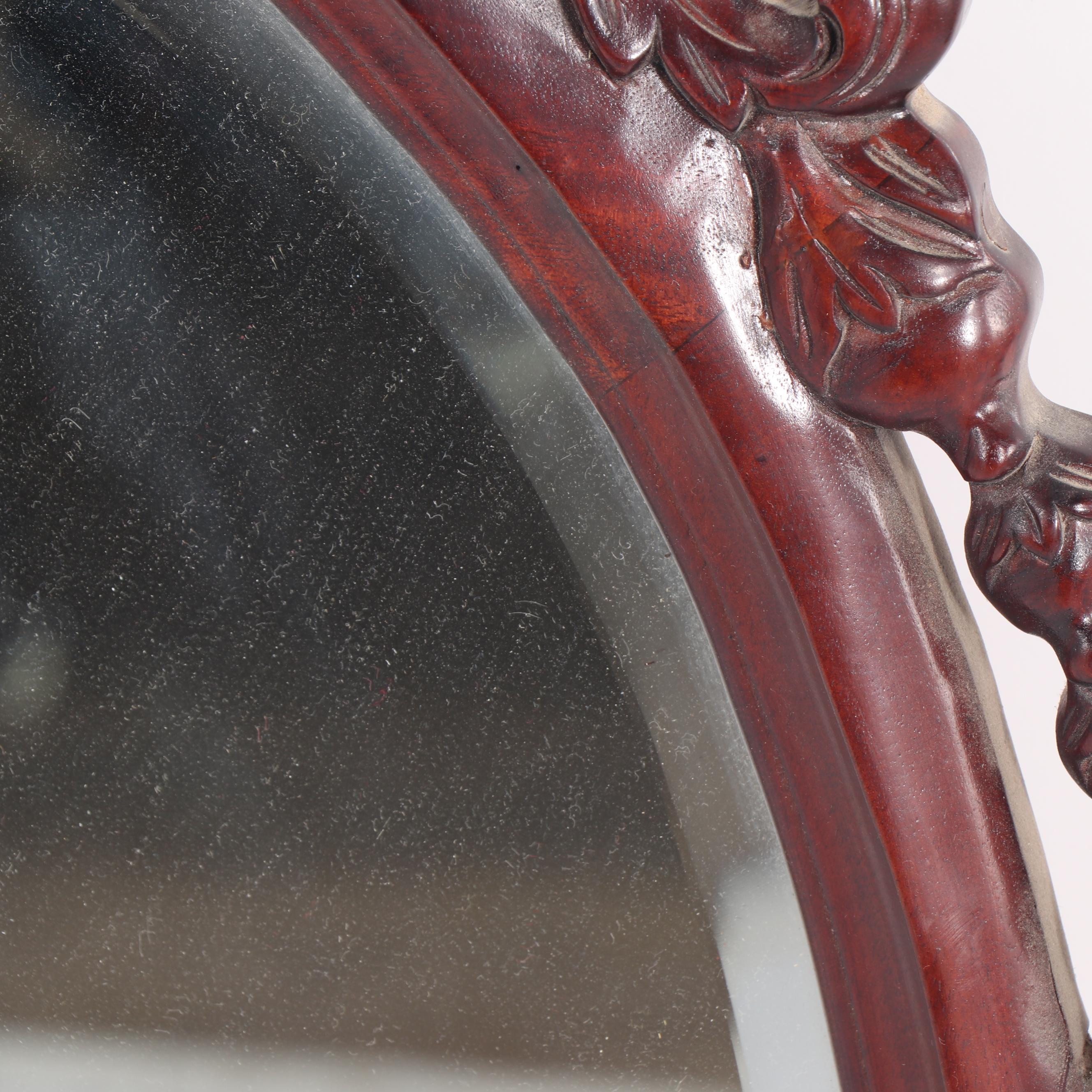 Rococo Revival Style Beveled Oval Wall Mirror | EBTH