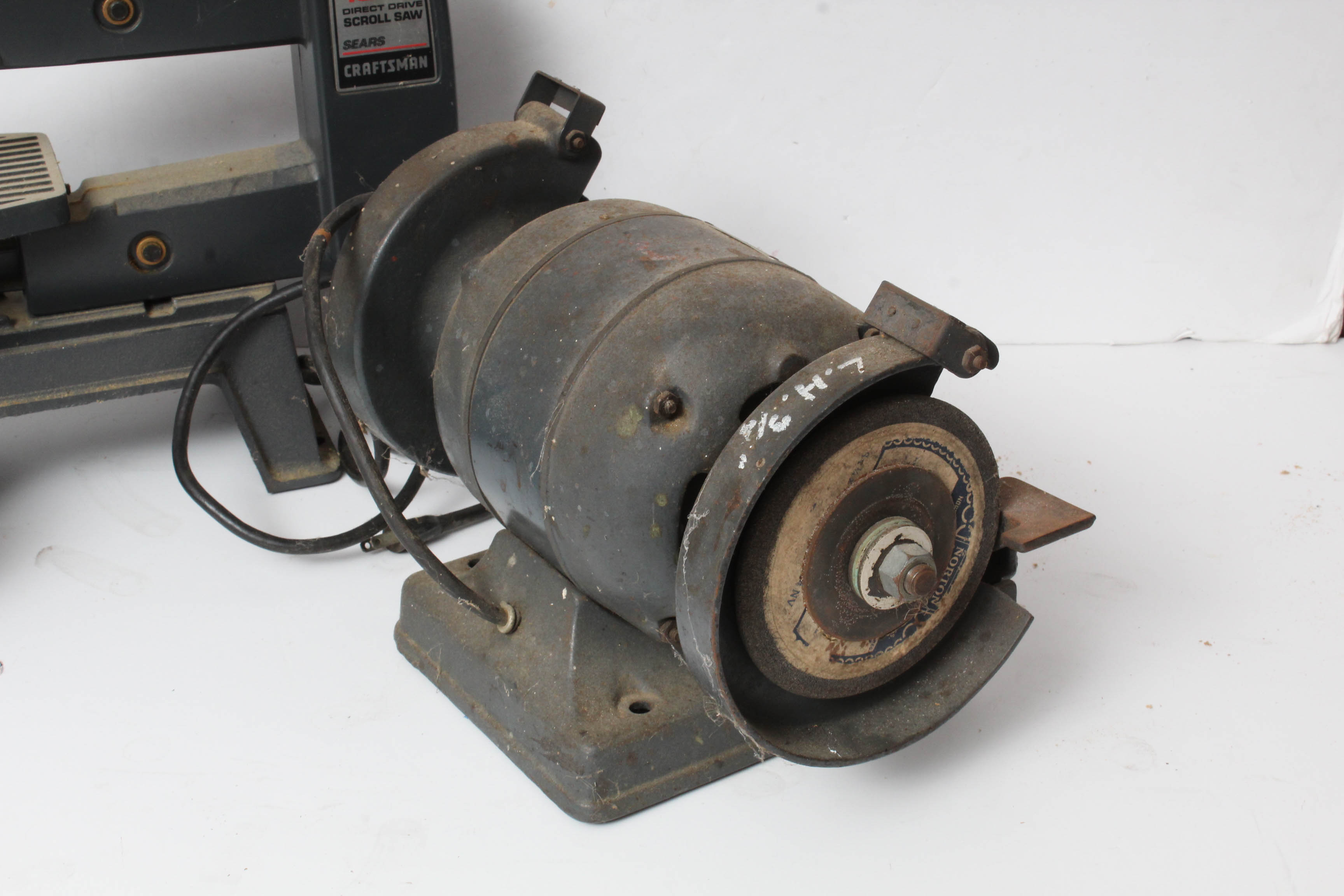 Craftsman Scroll Saw and Belt Sander with Dunlap Bench Grinder | EBTH