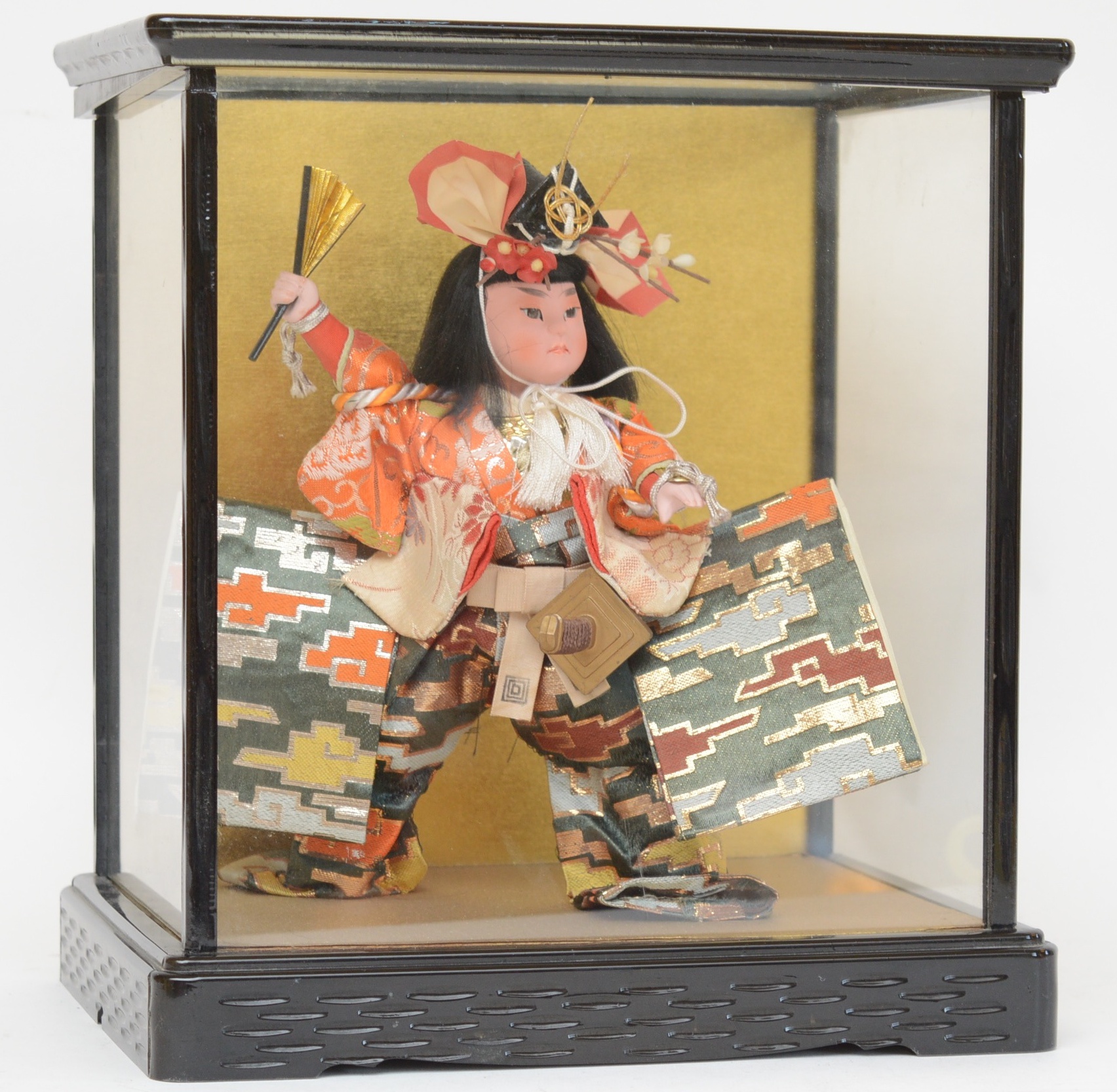 Hand-Crafted Japanese Samurai Doll with Case | EBTH