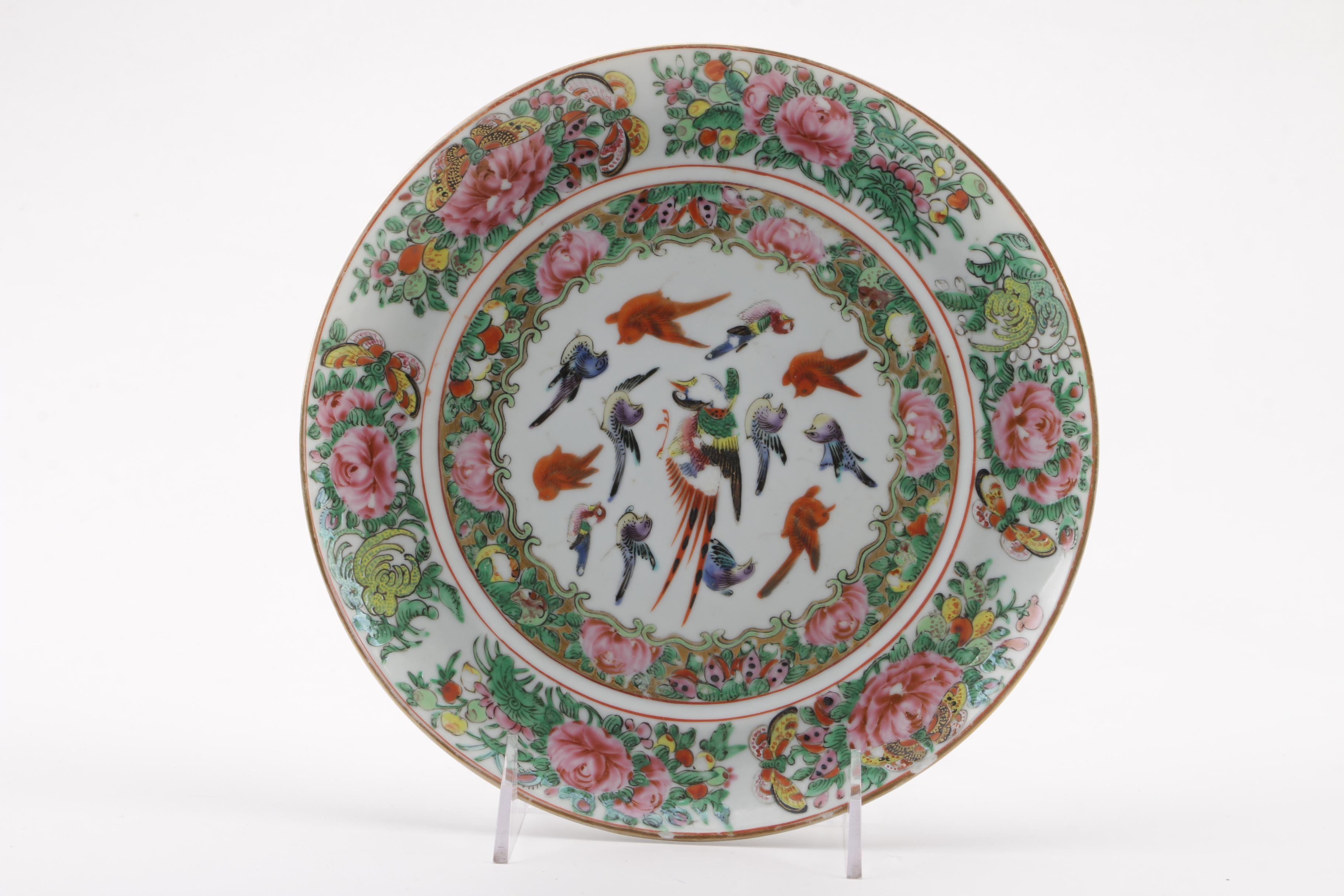 Chinese Rose Canton Plates Circa 1875-1900 | EBTH