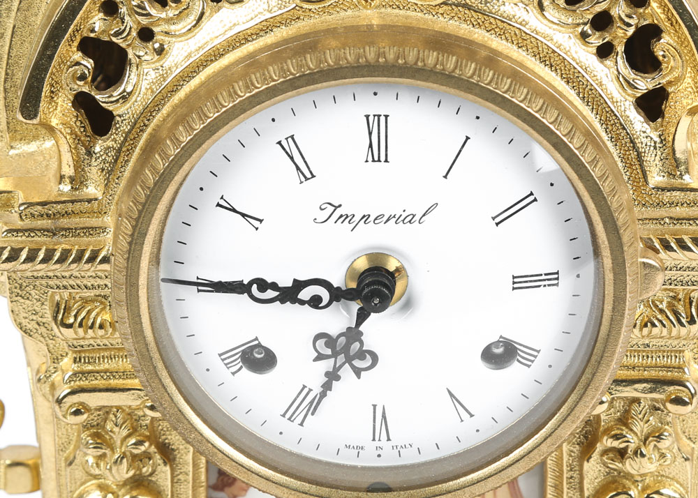 Brevettato Italian Garniture Imperial Clock Set | EBTH