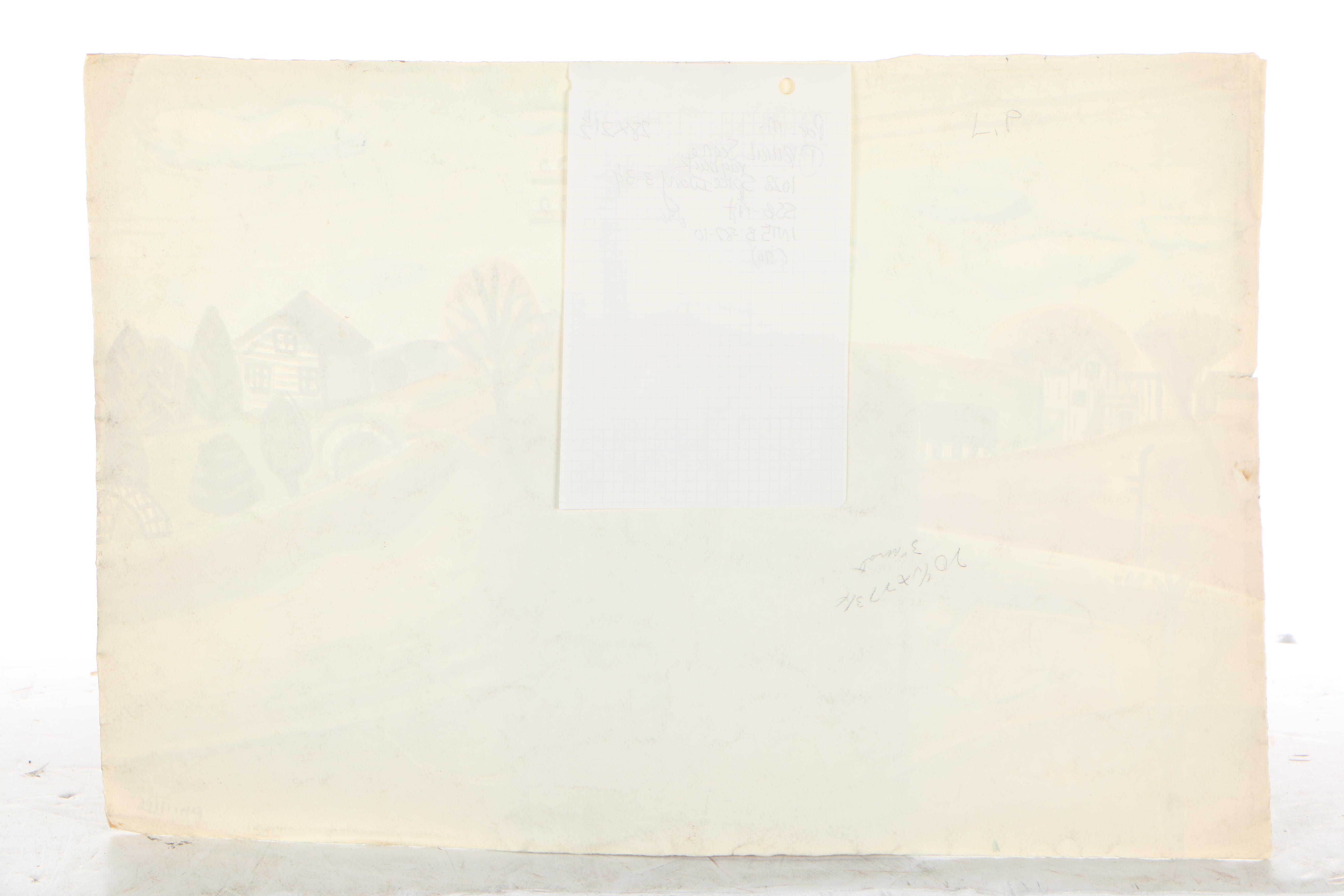 Esther Phillips Watercolor on Paper Rural Town Scene | EBTH