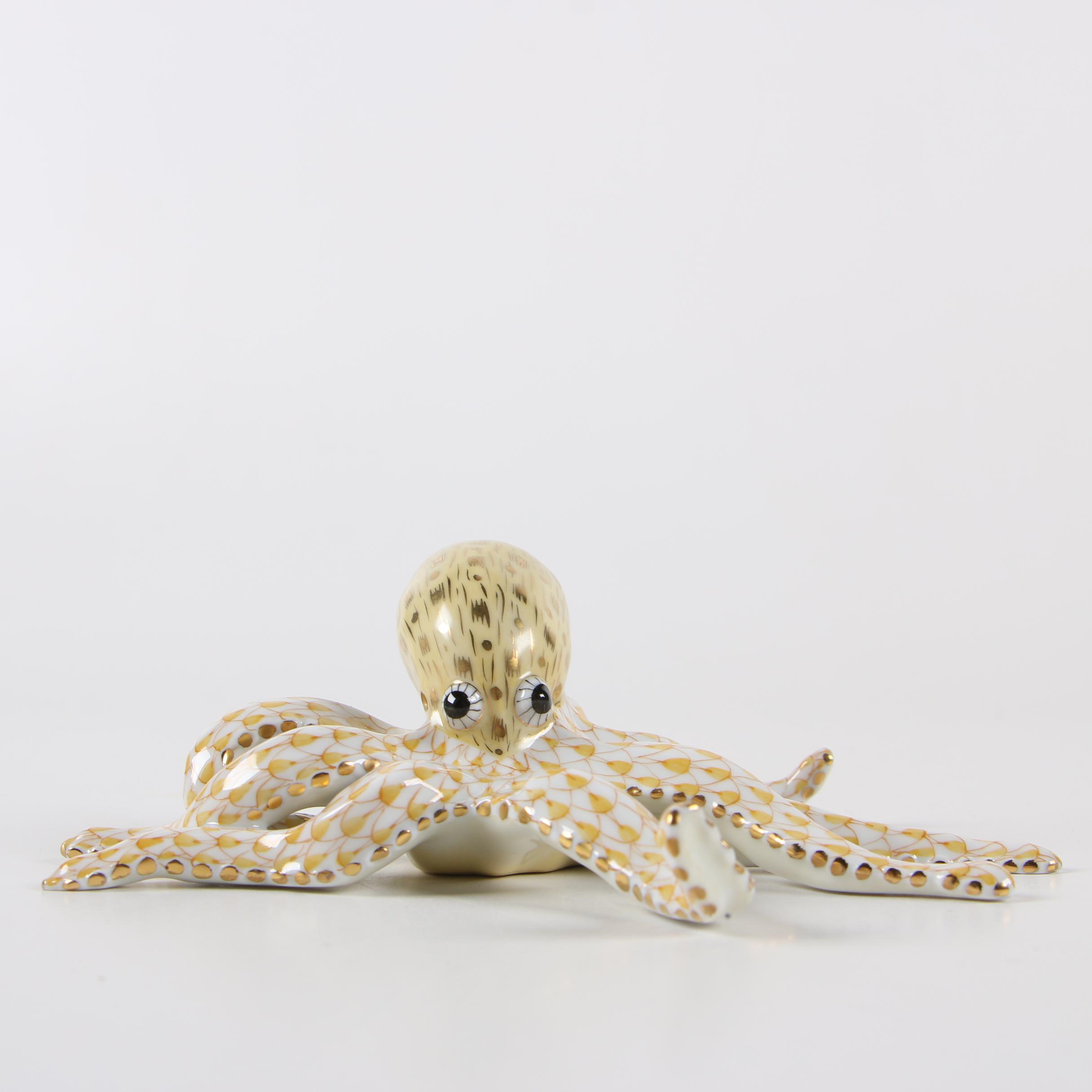 Herend "Octopus" Porcelain Figurine | EBTH