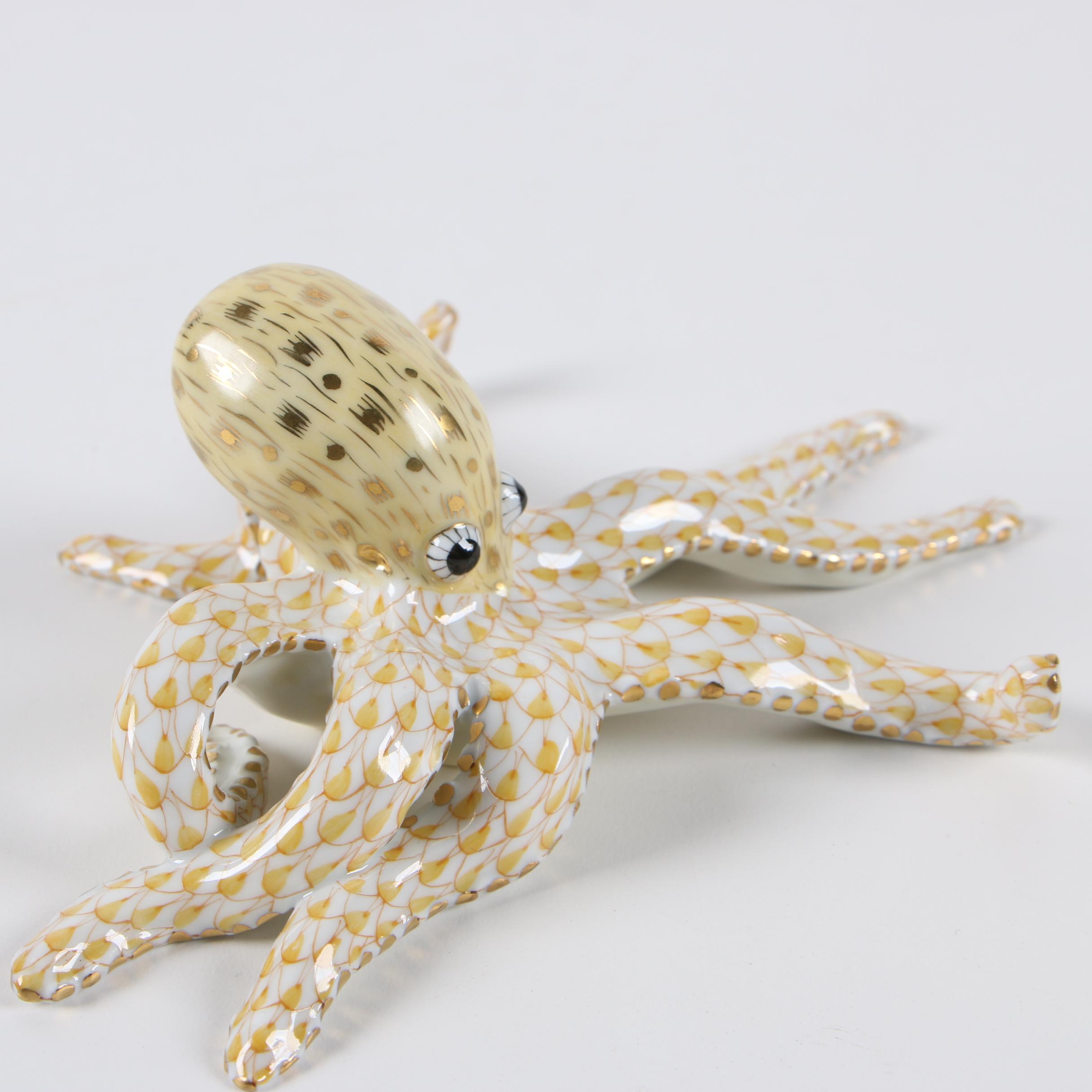 Herend "Octopus" Porcelain Figurine | EBTH
