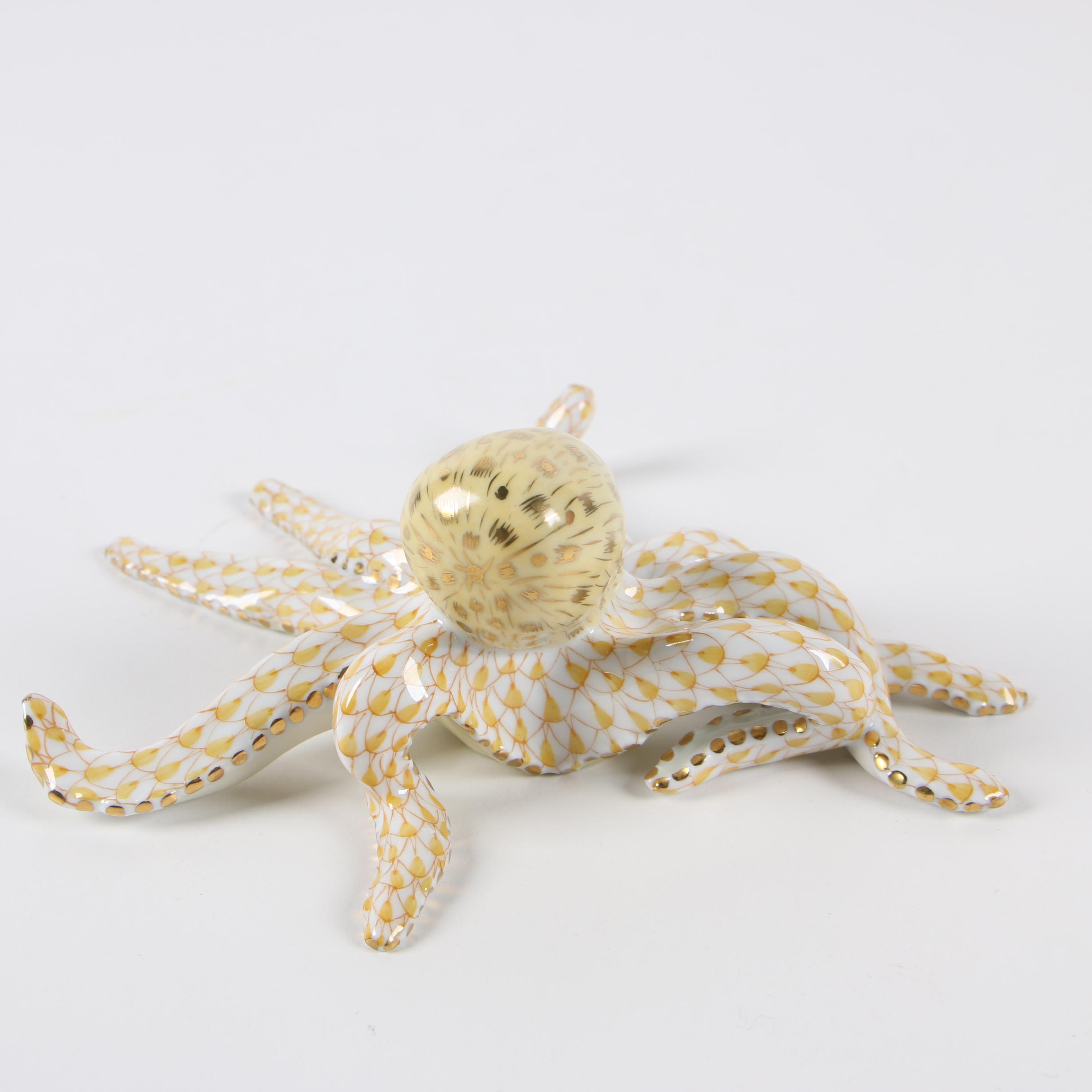 Herend "Octopus" Porcelain Figurine | EBTH