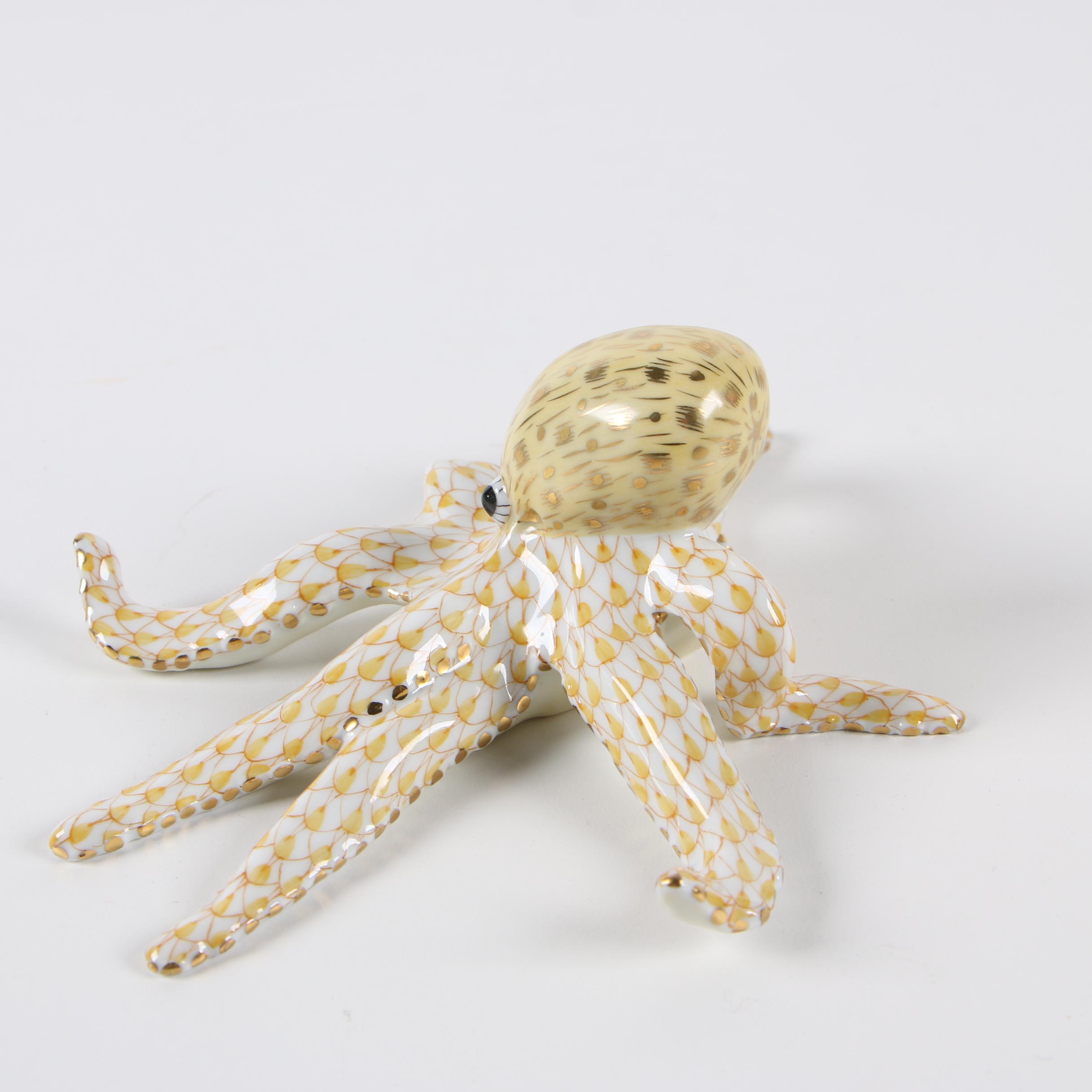 Herend "Octopus" Porcelain Figurine | EBTH