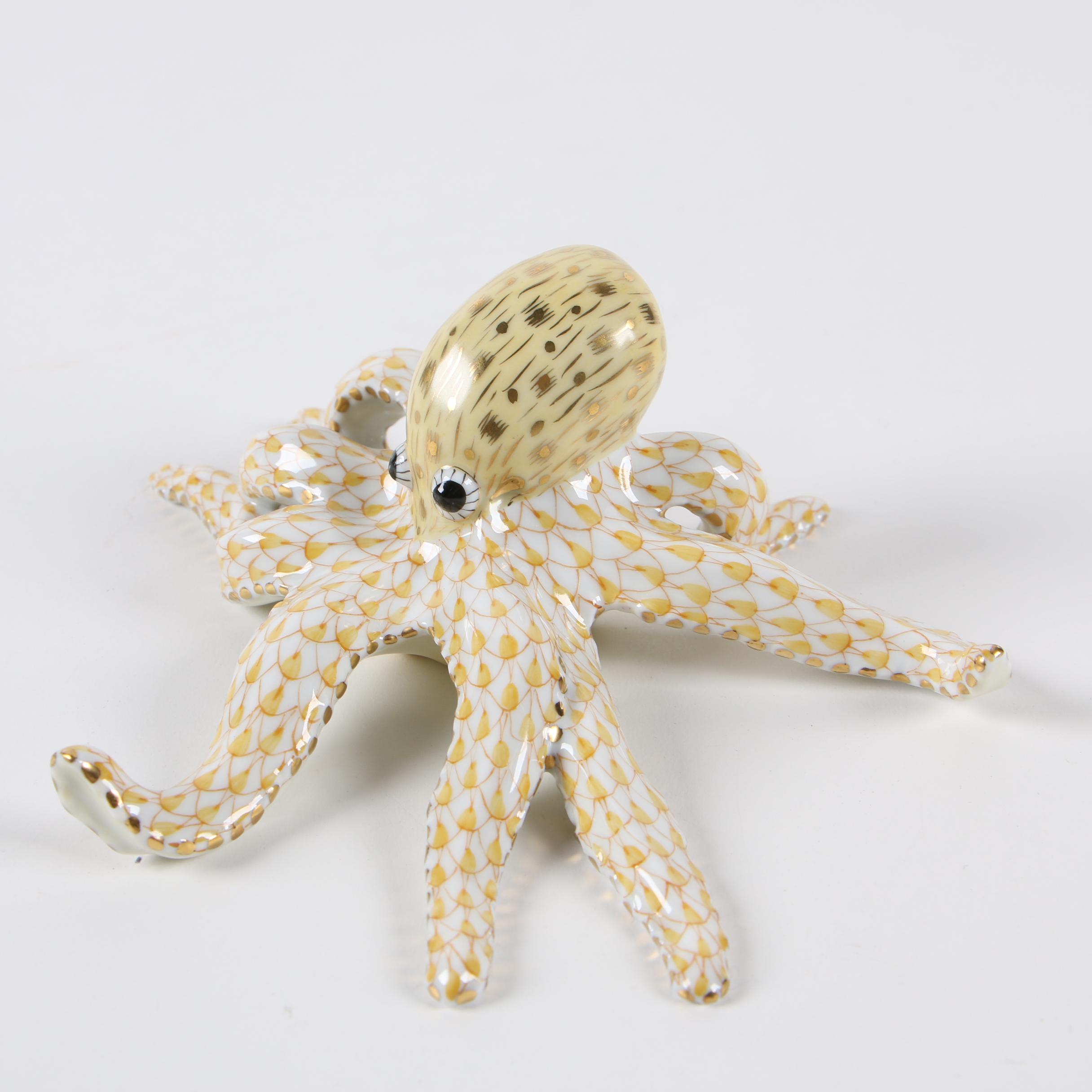 Herend "Octopus" Porcelain Figurine | EBTH