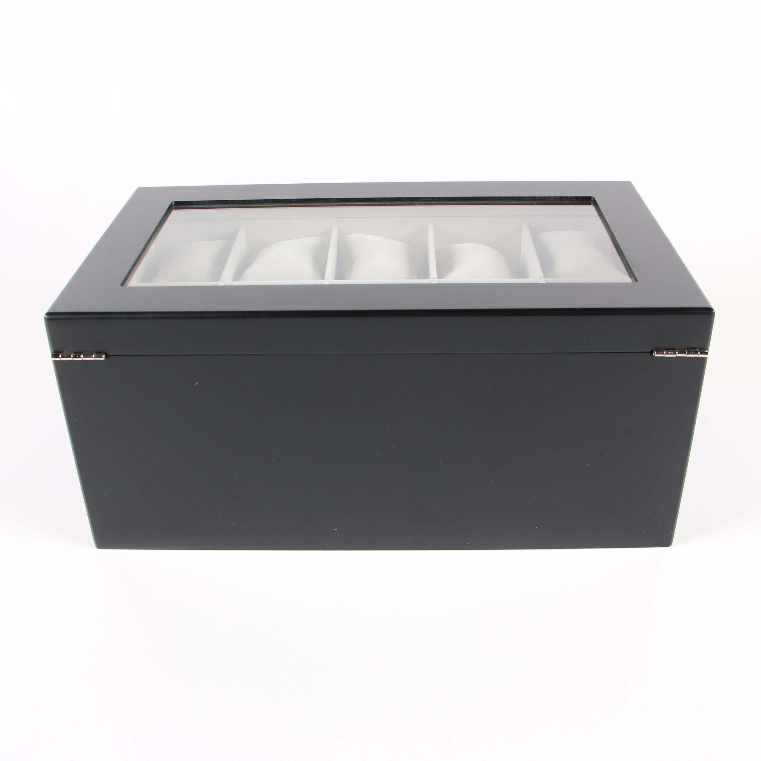 Bey-Berk Matte Black Wood Watch Box | EBTH