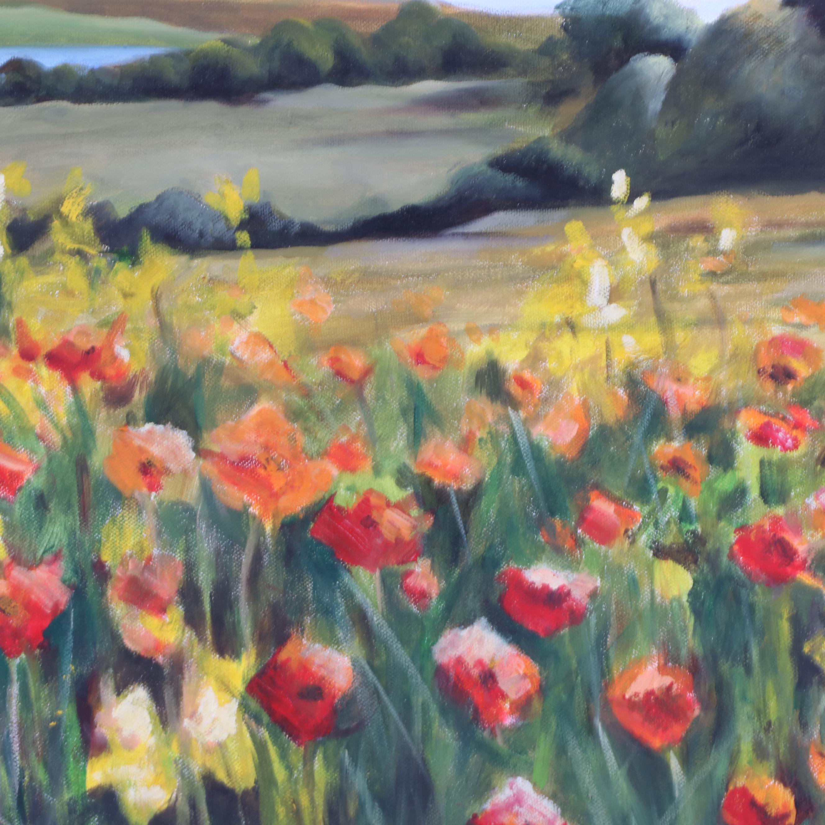 Tsun Ming Chmielinski Oil Painting "Poppy Field" | EBTH