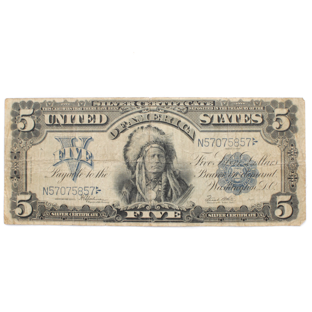 1899 United States Five Dollar Silver Certificate | EBTH