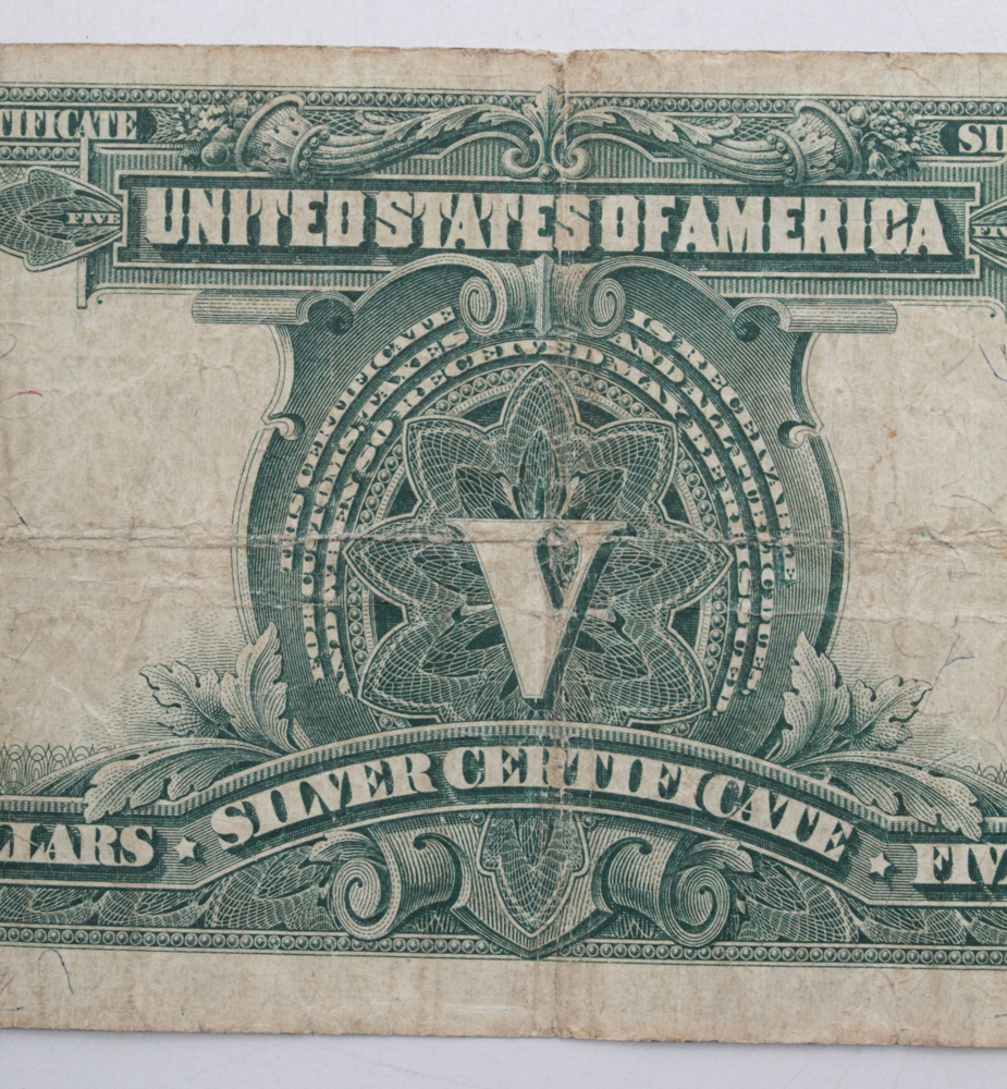 1899 United States Five Dollar Silver Certificate | EBTH