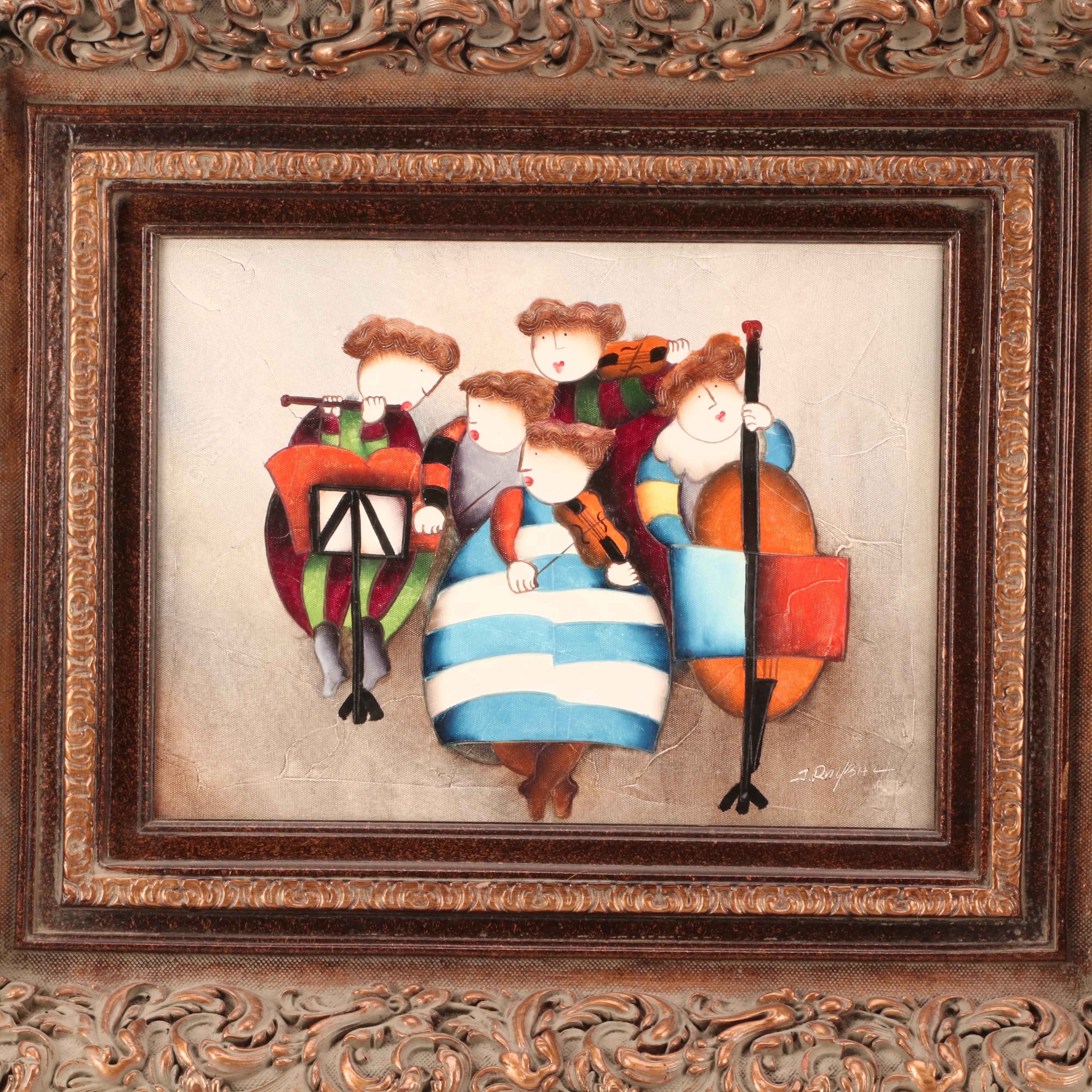 Joyce Roybal Children's Genre Acrylic Painting | EBTH