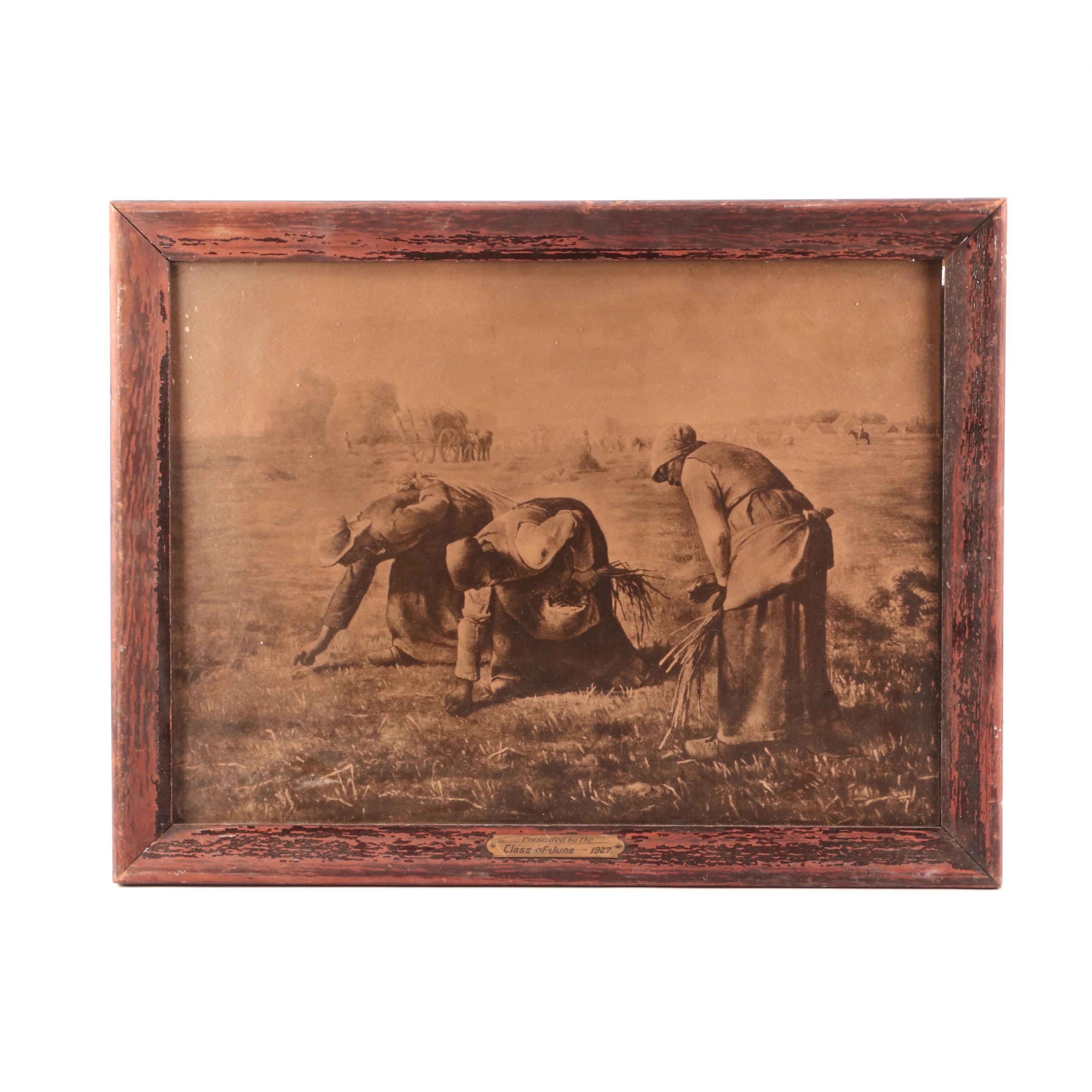 Collotype Reproduction after Jean-François Millet "The Gleaners" | EBTH