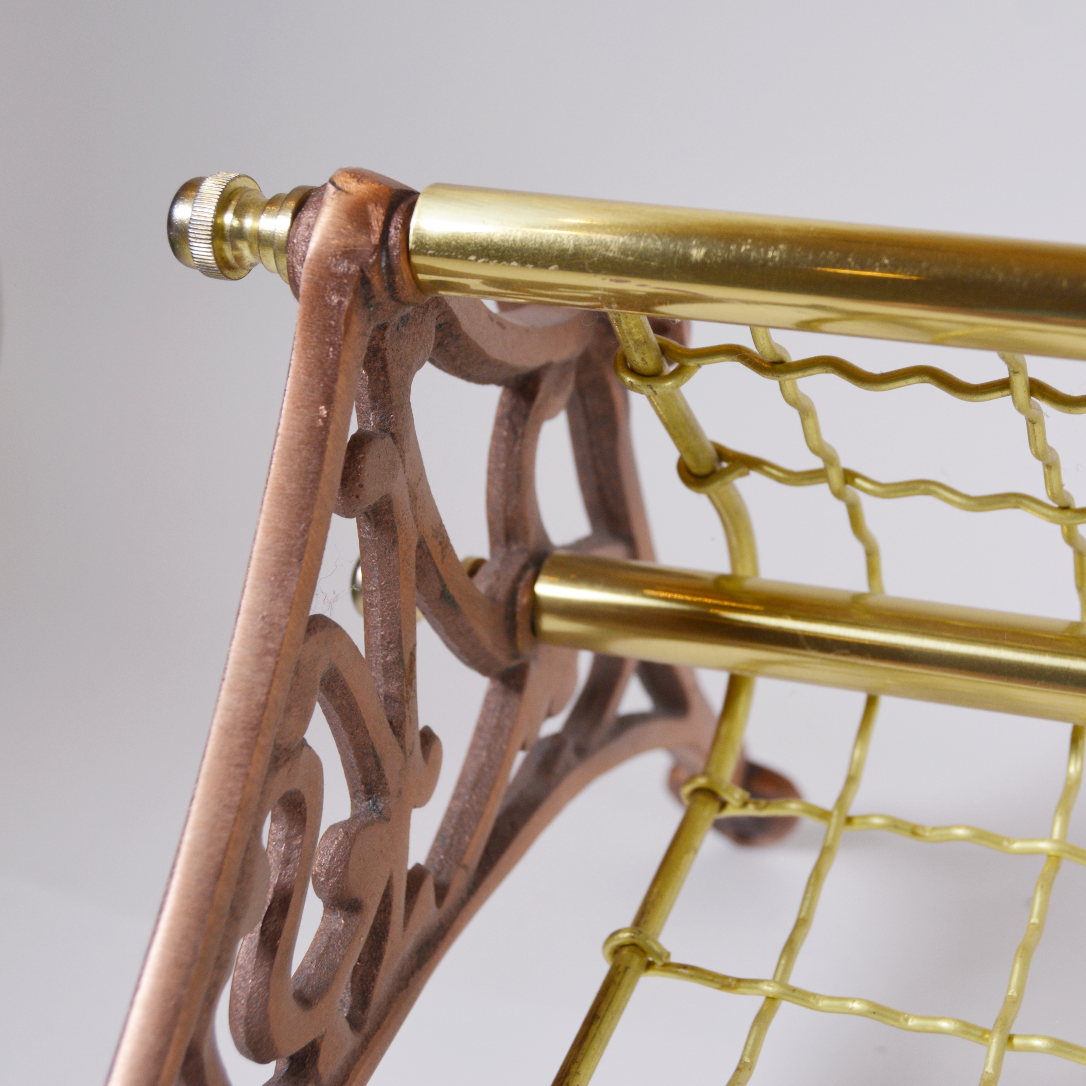 Copper and Brass Railroad Train Luggage Rack/Shelf | EBTH