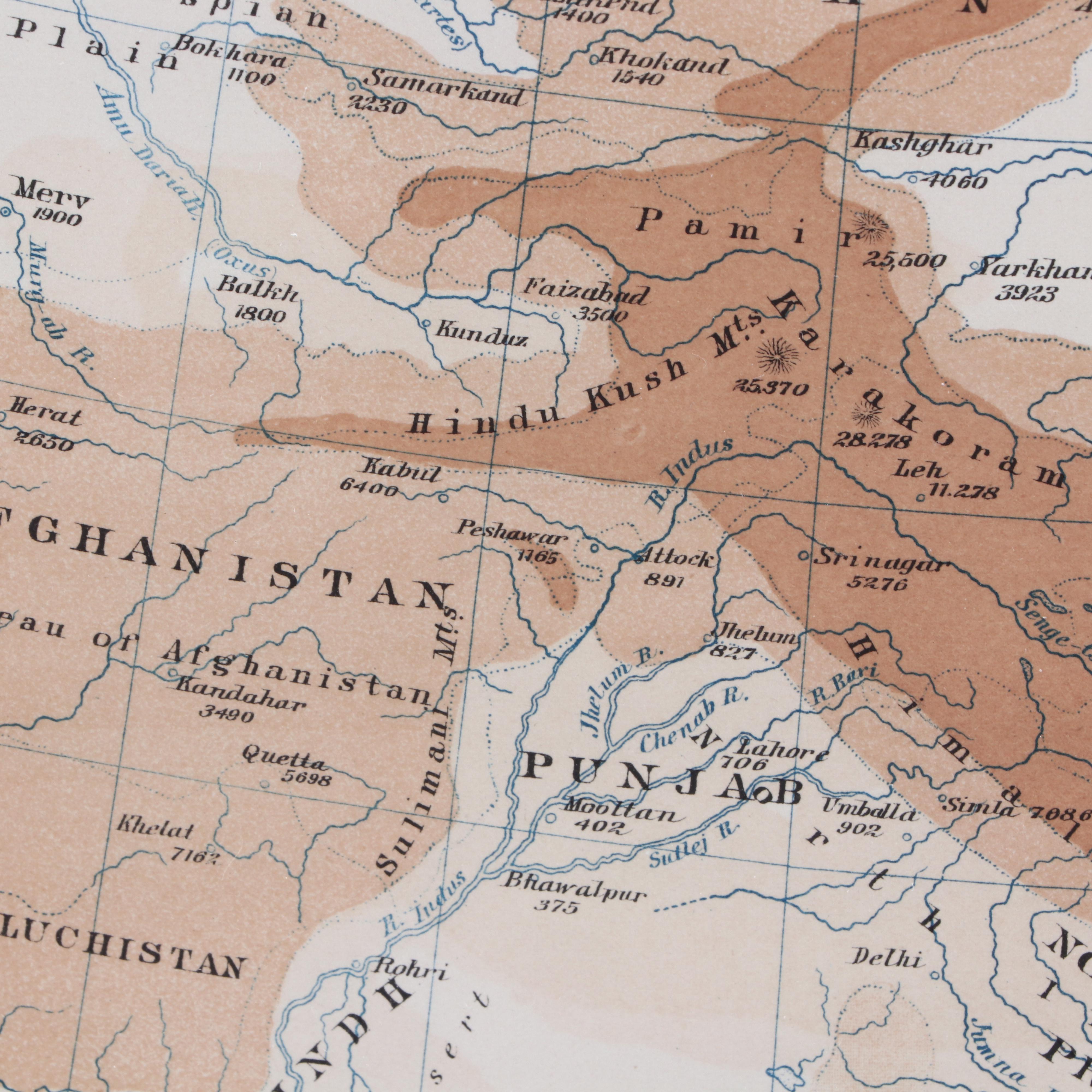 Antique "Himalaya" Map | EBTH