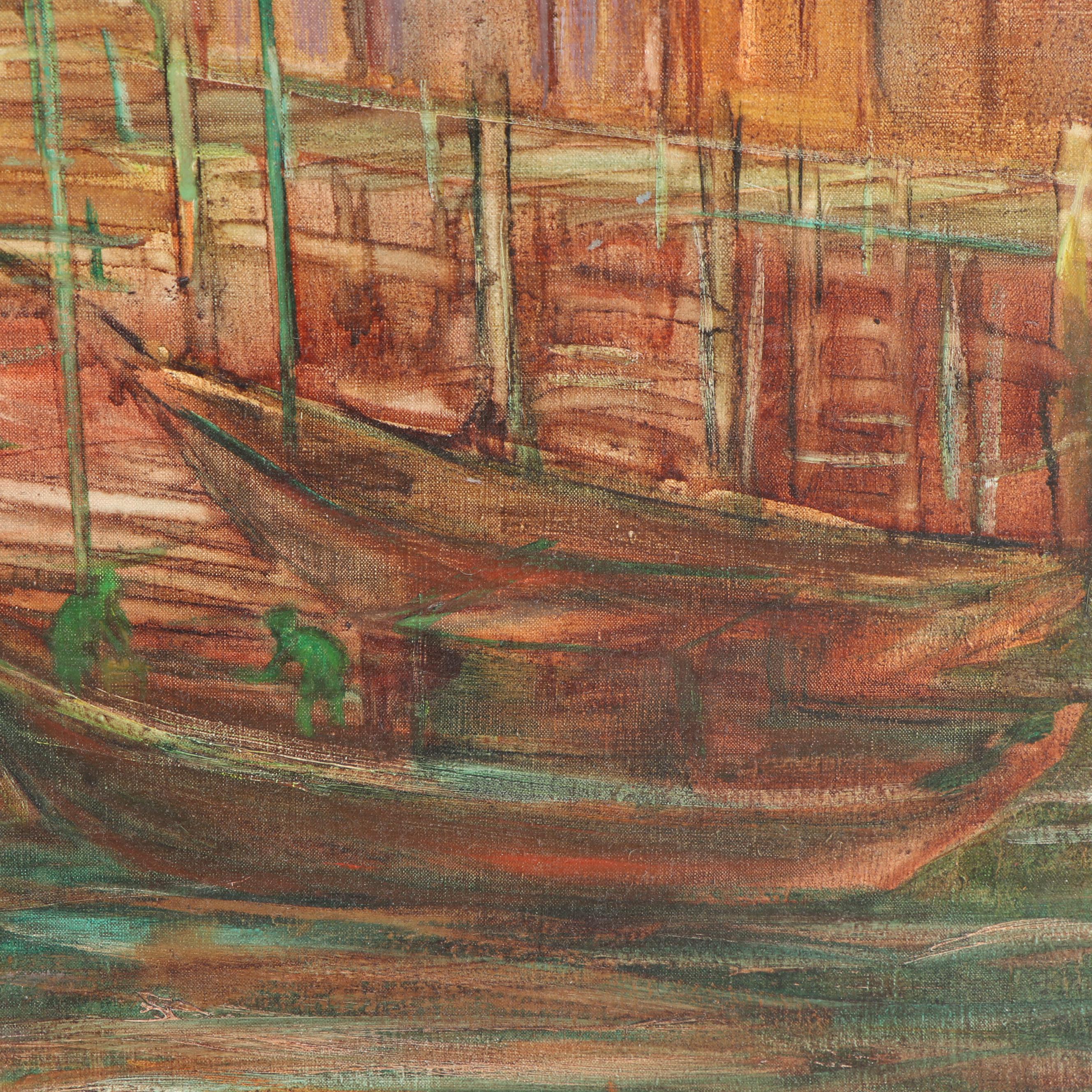 Emil Hess Oil Painting "Boothbay Harbor" | EBTH