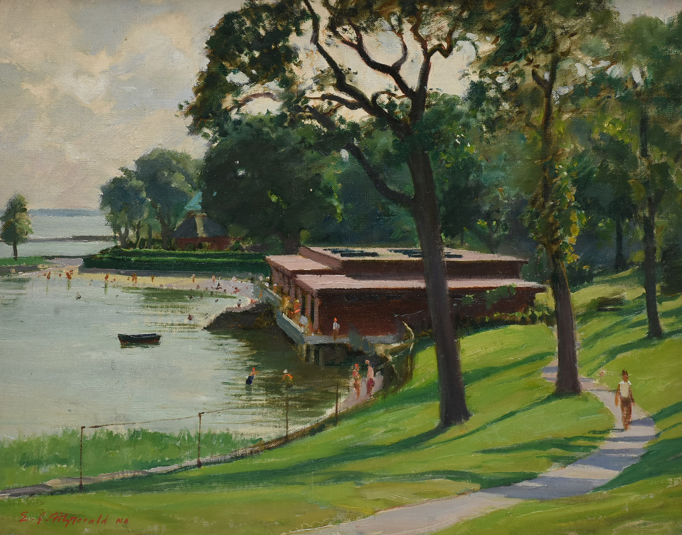 Edmond J. Fitzgerald Oil Painting | EBTH