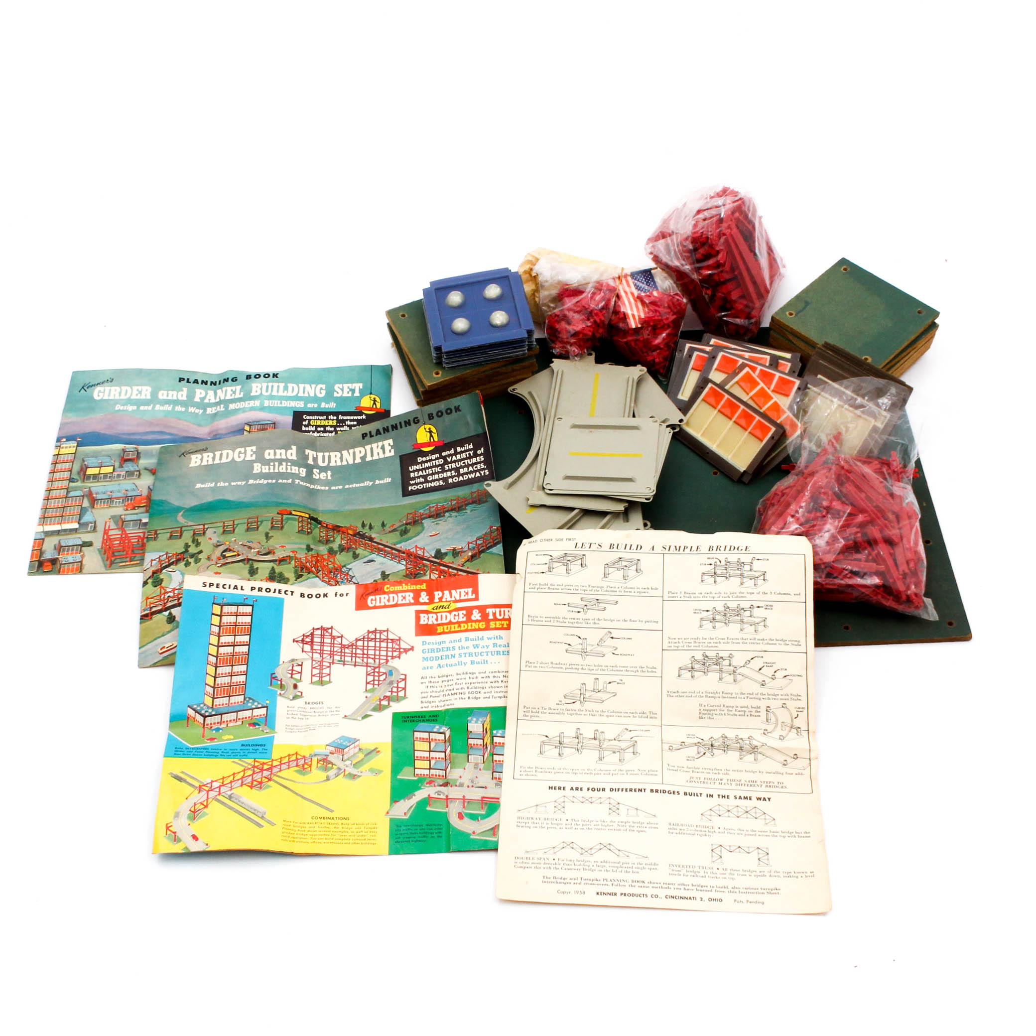 Vintage 1958 Kenner "Girder and Panel Building Set" | EBTH