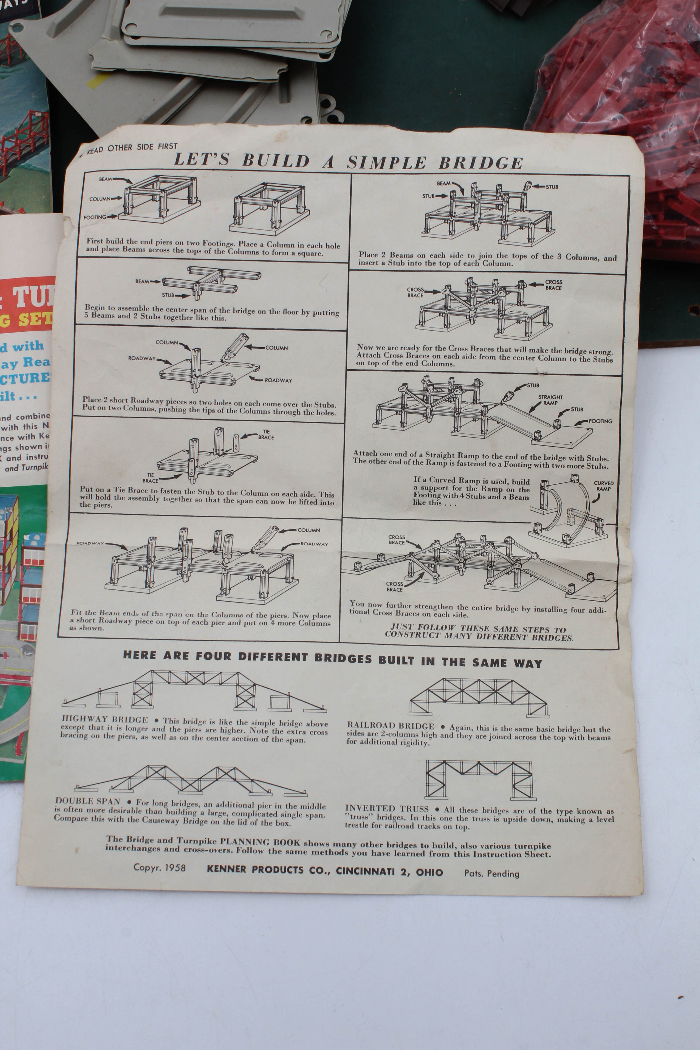 Vintage 1958 Kenner "Girder and Panel Building Set" | EBTH