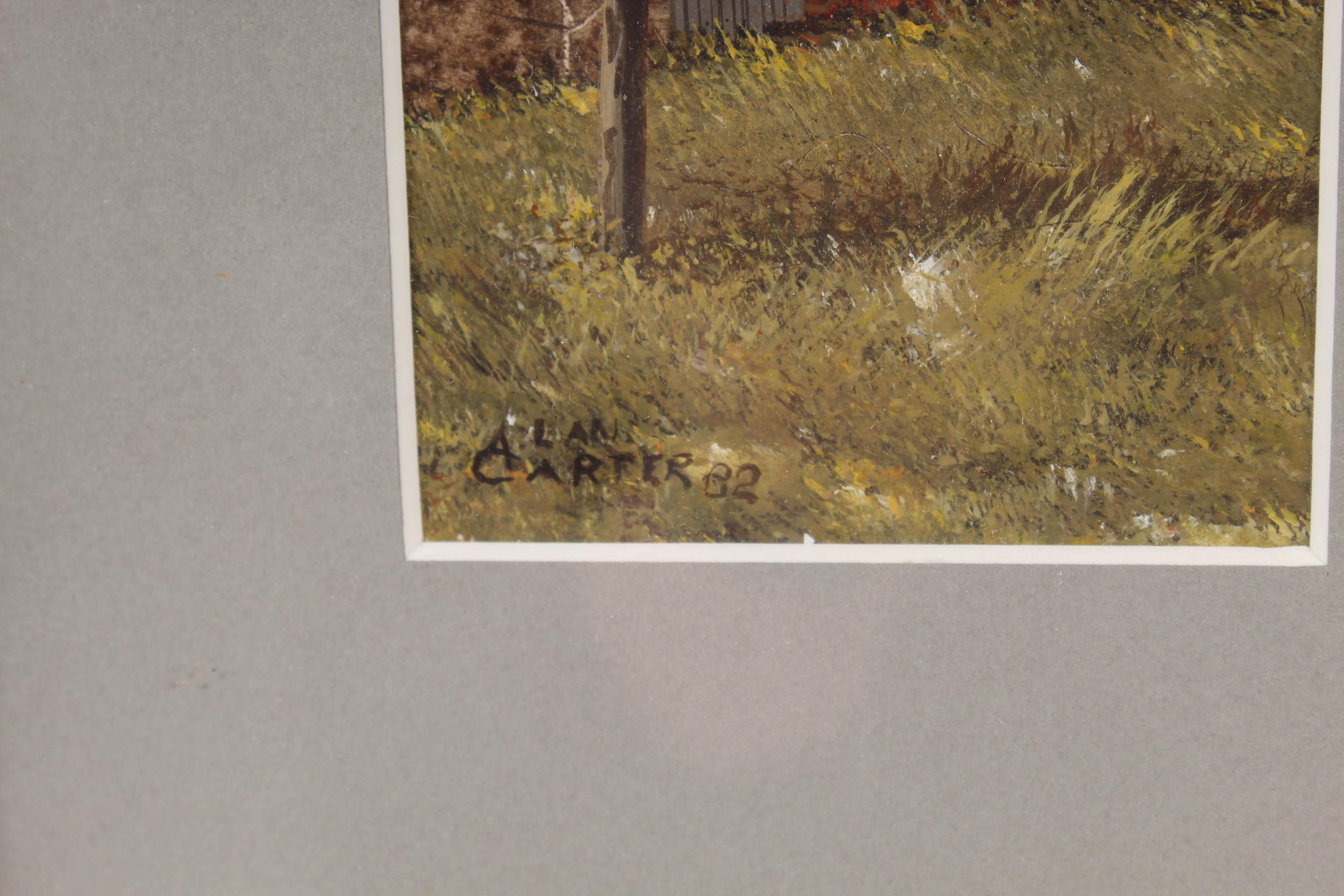 Vintage Alan Carter Watercolor Landscape | EBTH