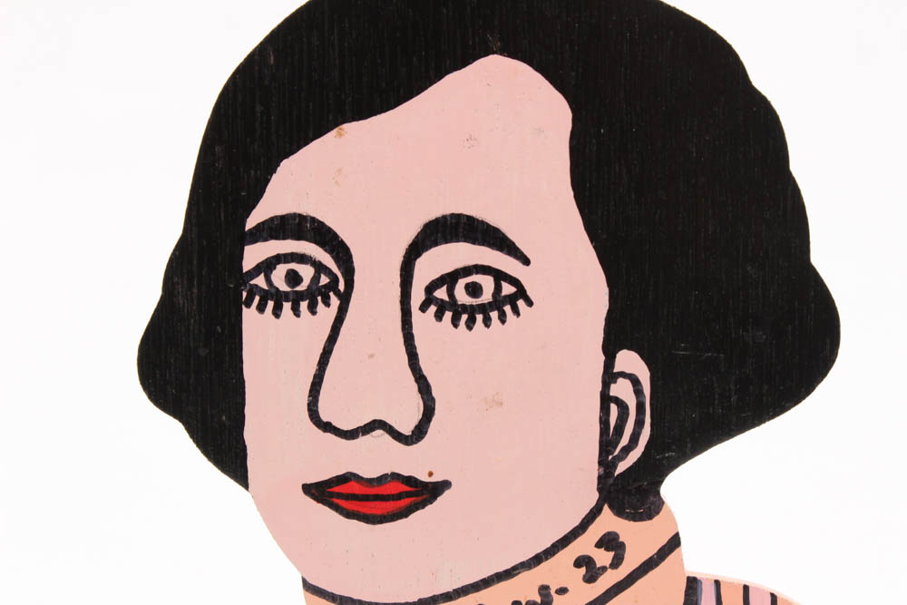 Howard Finster Folk Art Sculpture of George Washington | EBTH