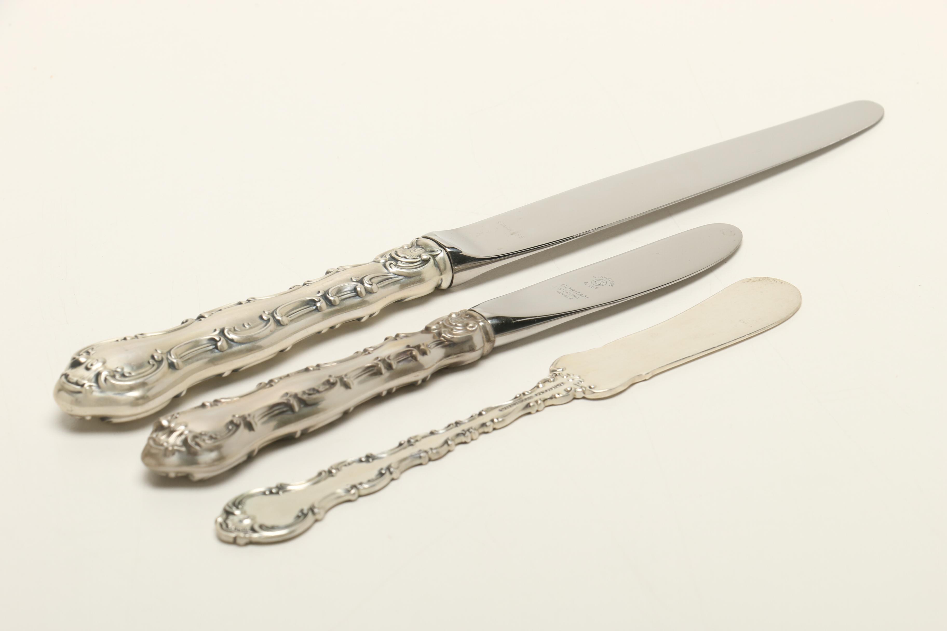 Gorham "Strasbourg" Sterling Silver Flatware in Chest | EBTH