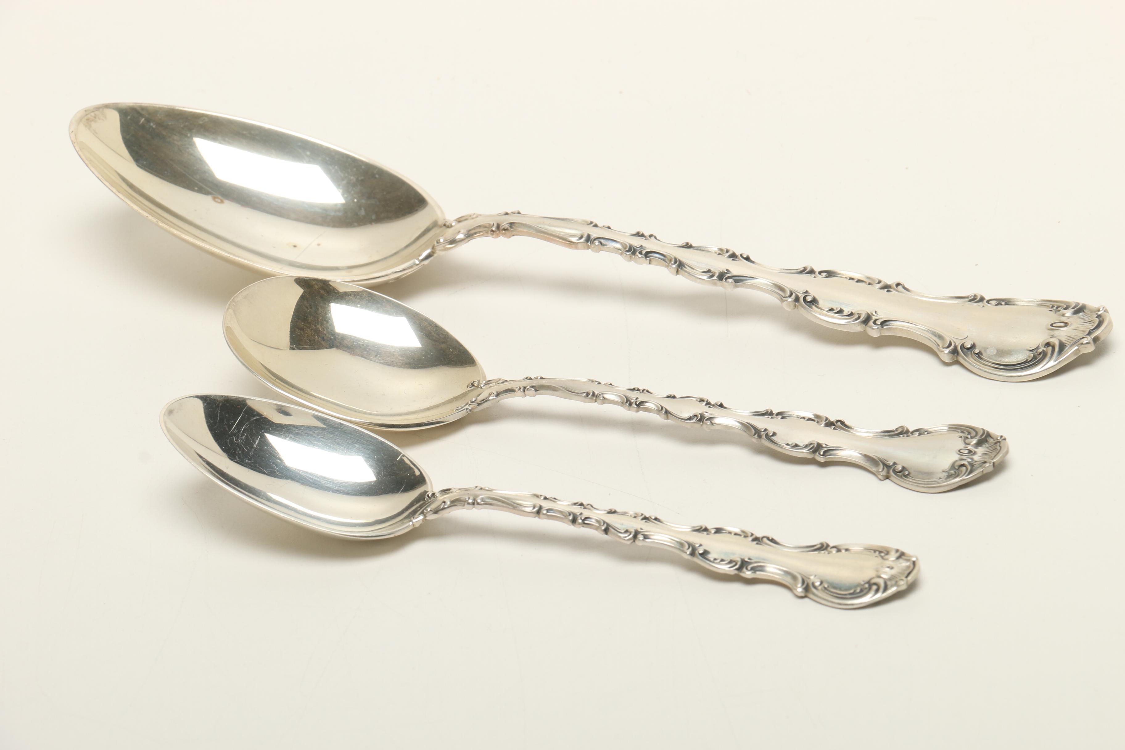 Gorham "Strasbourg" Sterling Silver Flatware in Chest | EBTH