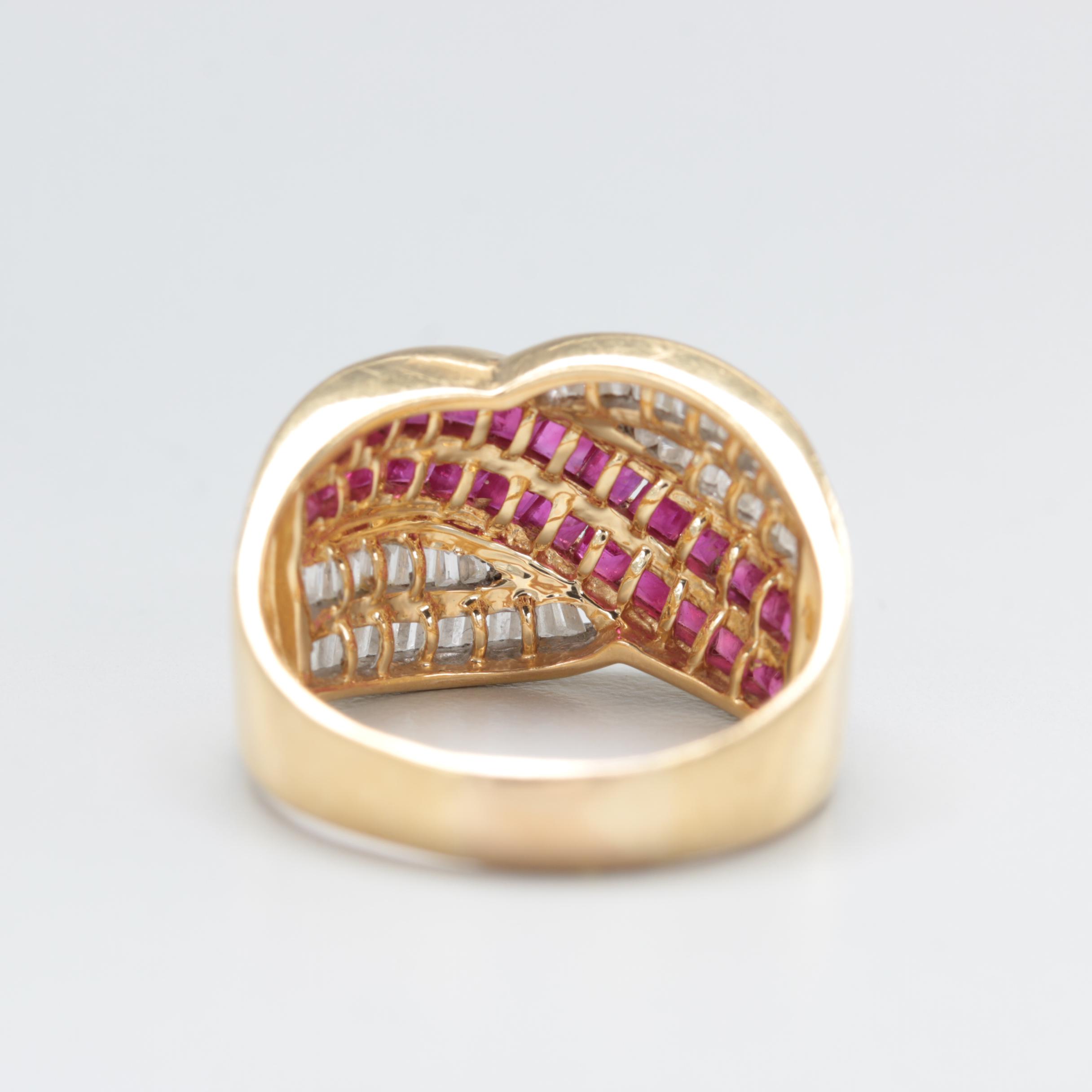 Le Vian 18K Yellow Gold Ruby and Diamond Ring | EBTH