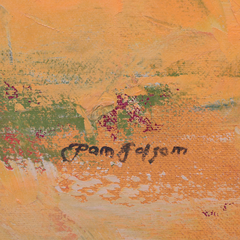 Pam Folsom Large Contemporary Oil Landscape Painting "Inspiration" | EBTH