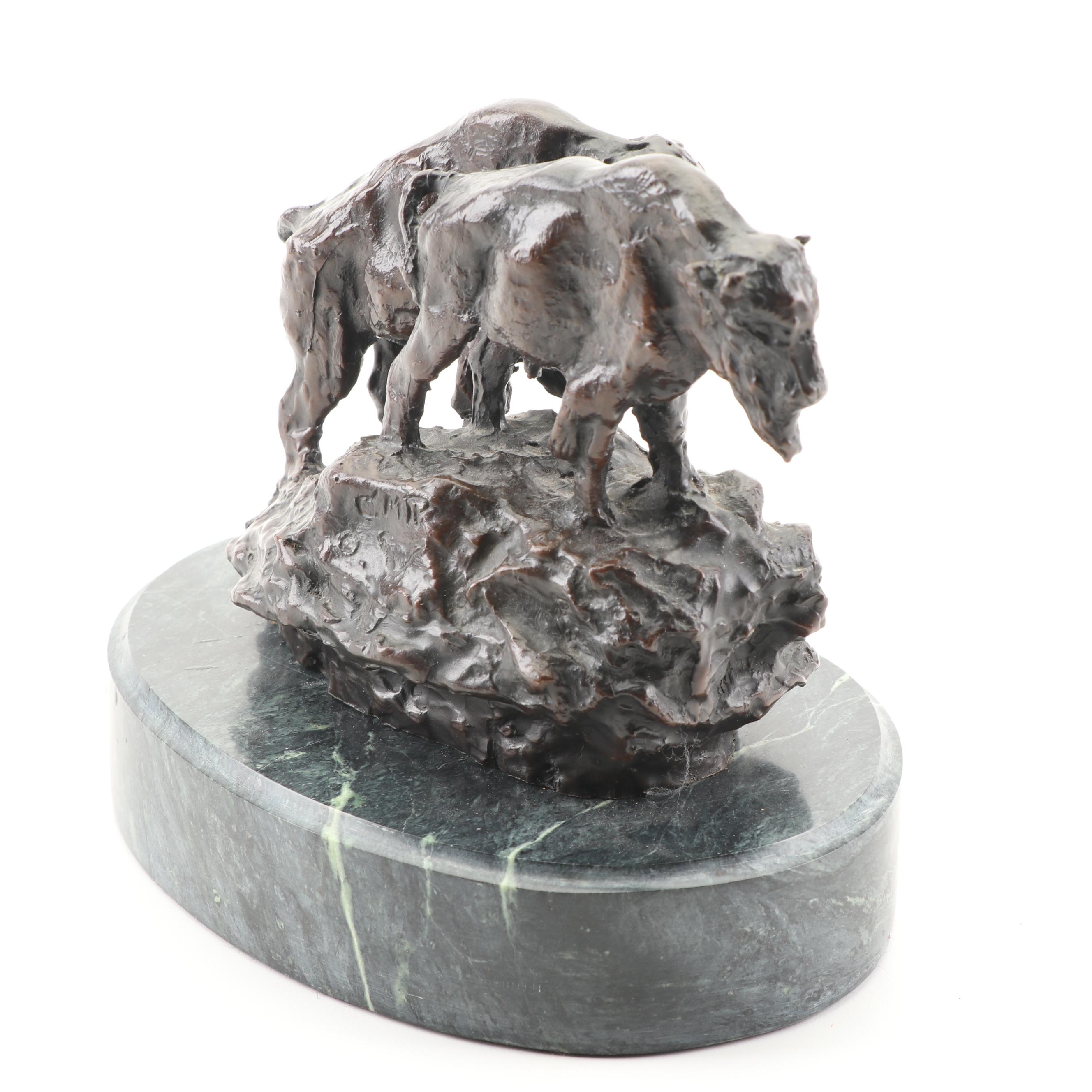 Reproduction Bronze Sculpture after Charles Marion Russell | EBTH