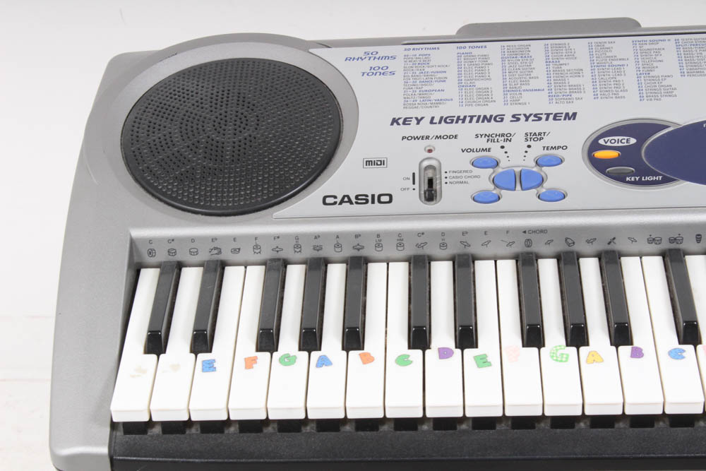 Casio "LK-43" Lighted Keyboard with Stand | EBTH
