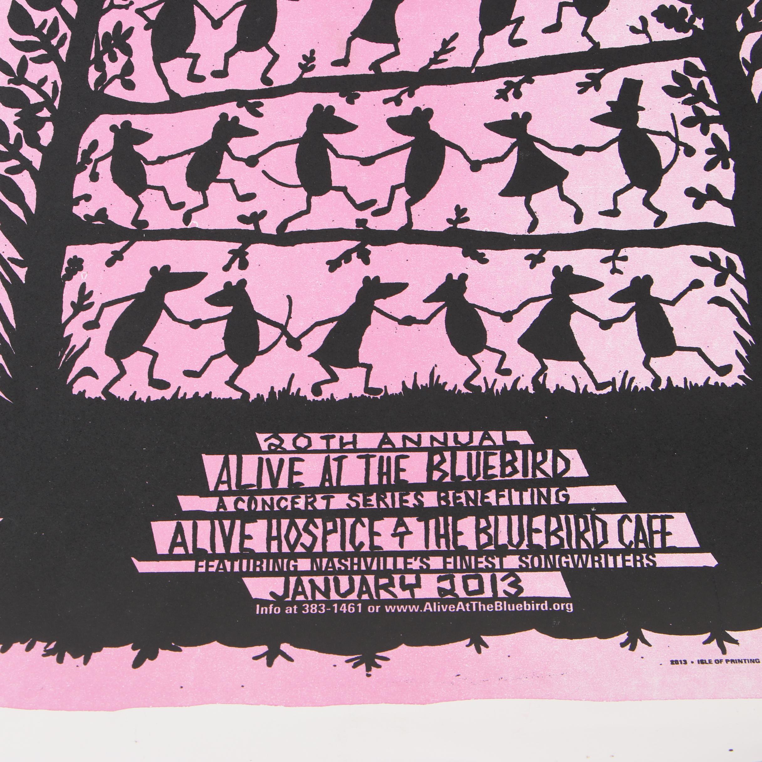 Hal Ketchum Autographed T-Shirt with "Alive at the Bluebird" Serigraph ...