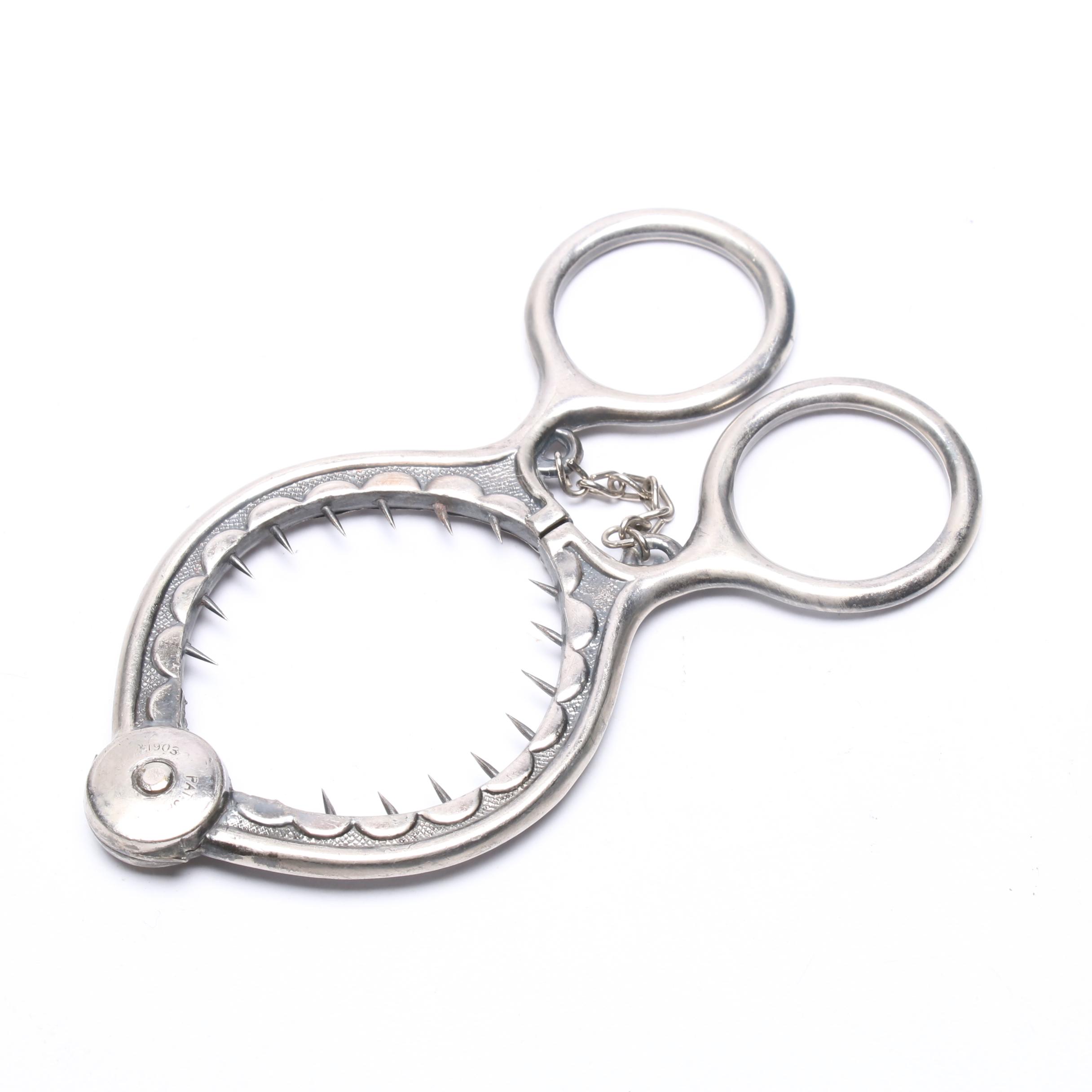 Antique Egg Topper Cutter and Sterling Handled Darning Egg | EBTH