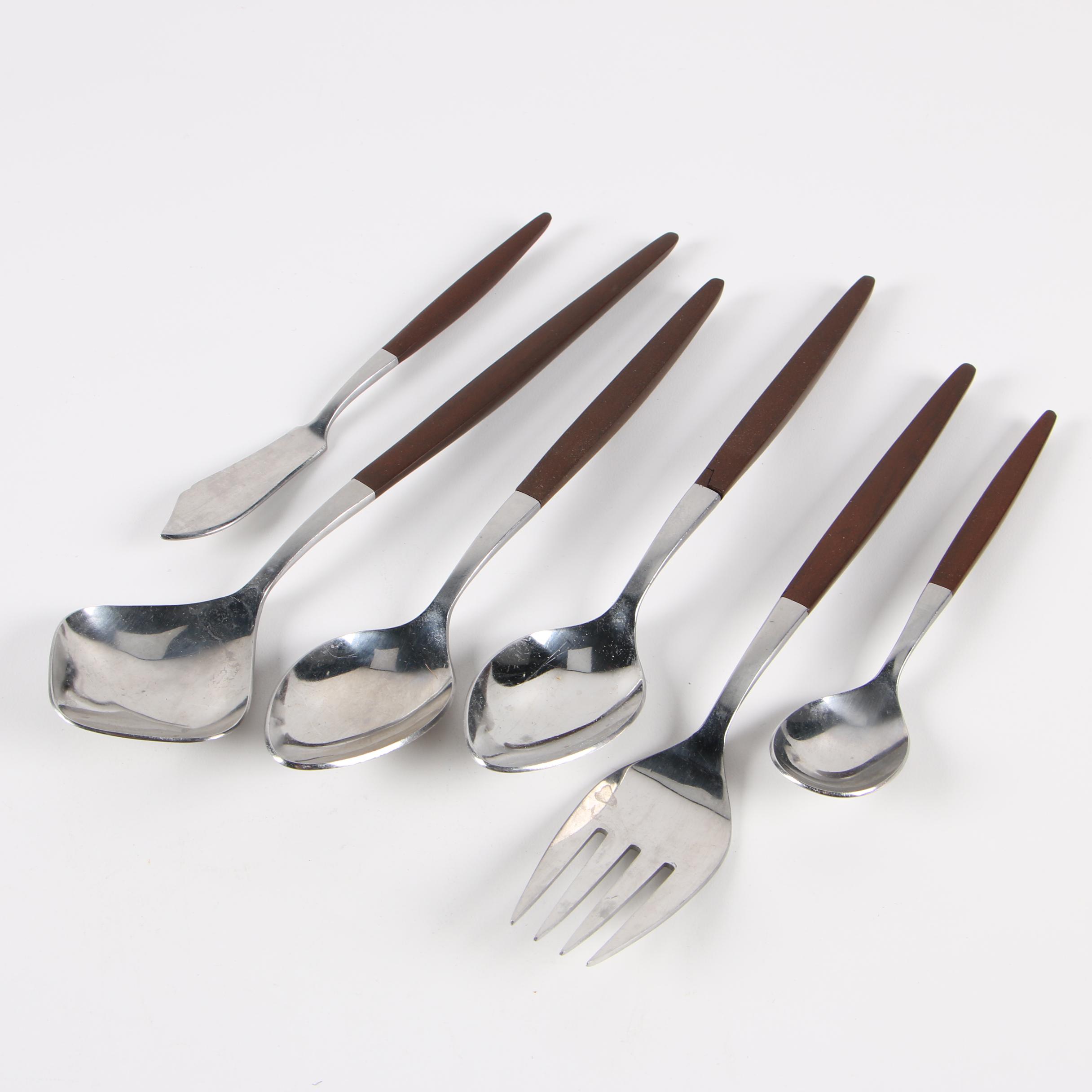 Pyramid Mid-Century Danish Modern Style Stainless Flatware | EBTH
