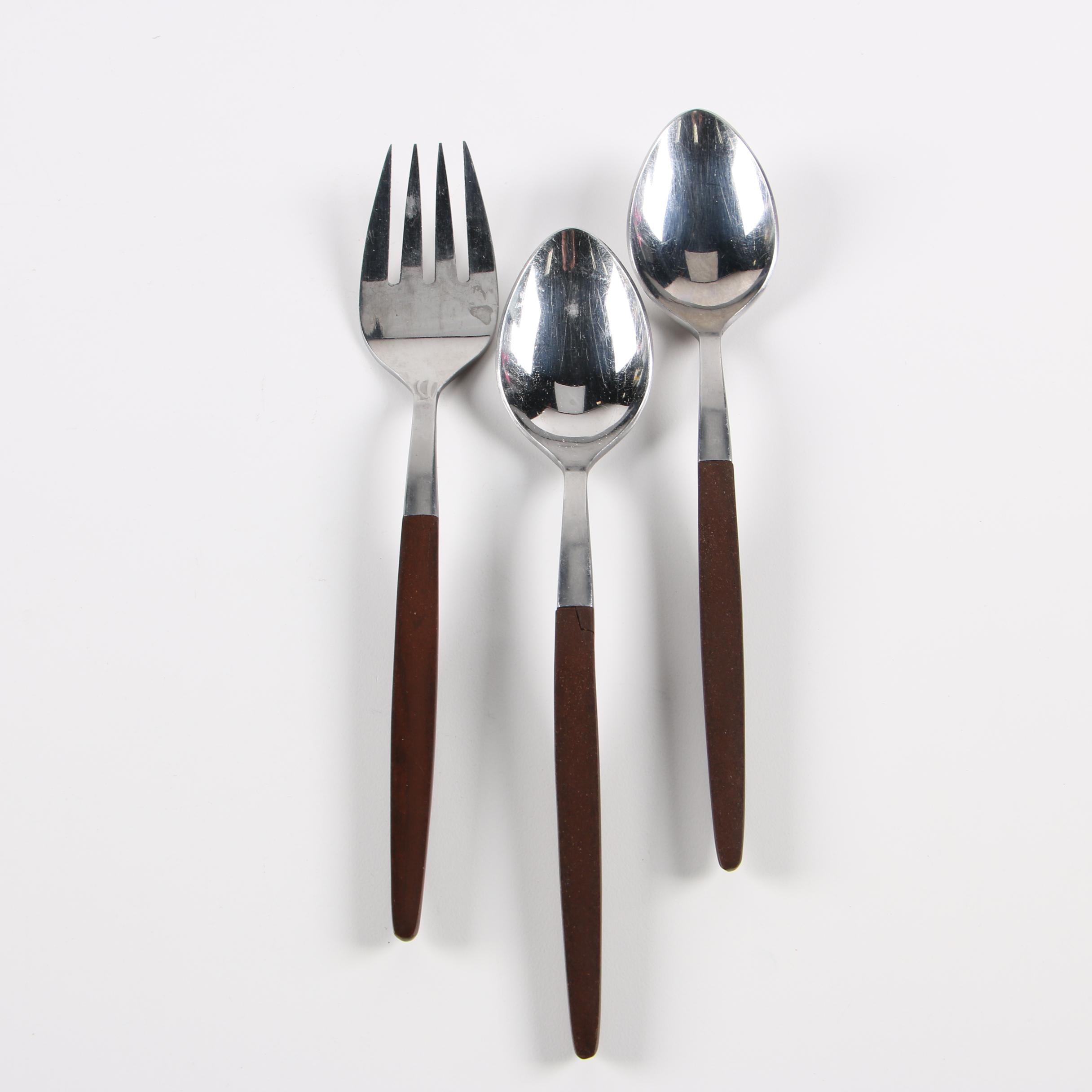 Pyramid Mid-Century Danish Modern Style Stainless Flatware | EBTH